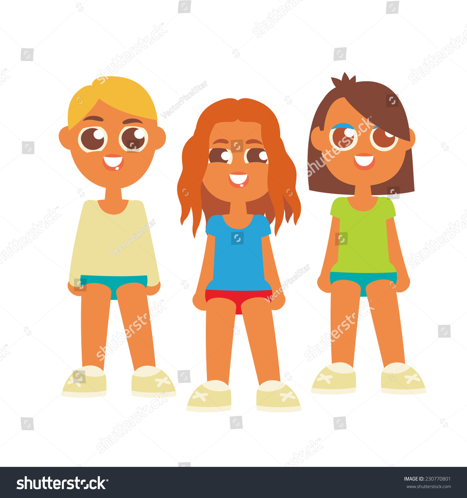 Team Cartoon Flat Style Vector Illustration Stock Vector (Royalty Free ...