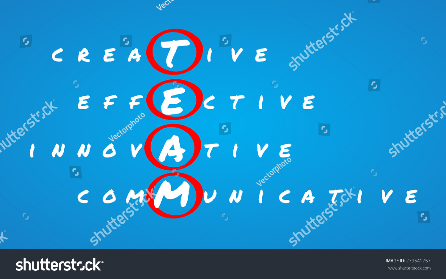 Team Concept Word Puzzle Stock Vector (Royalty Free) 279541757 ...