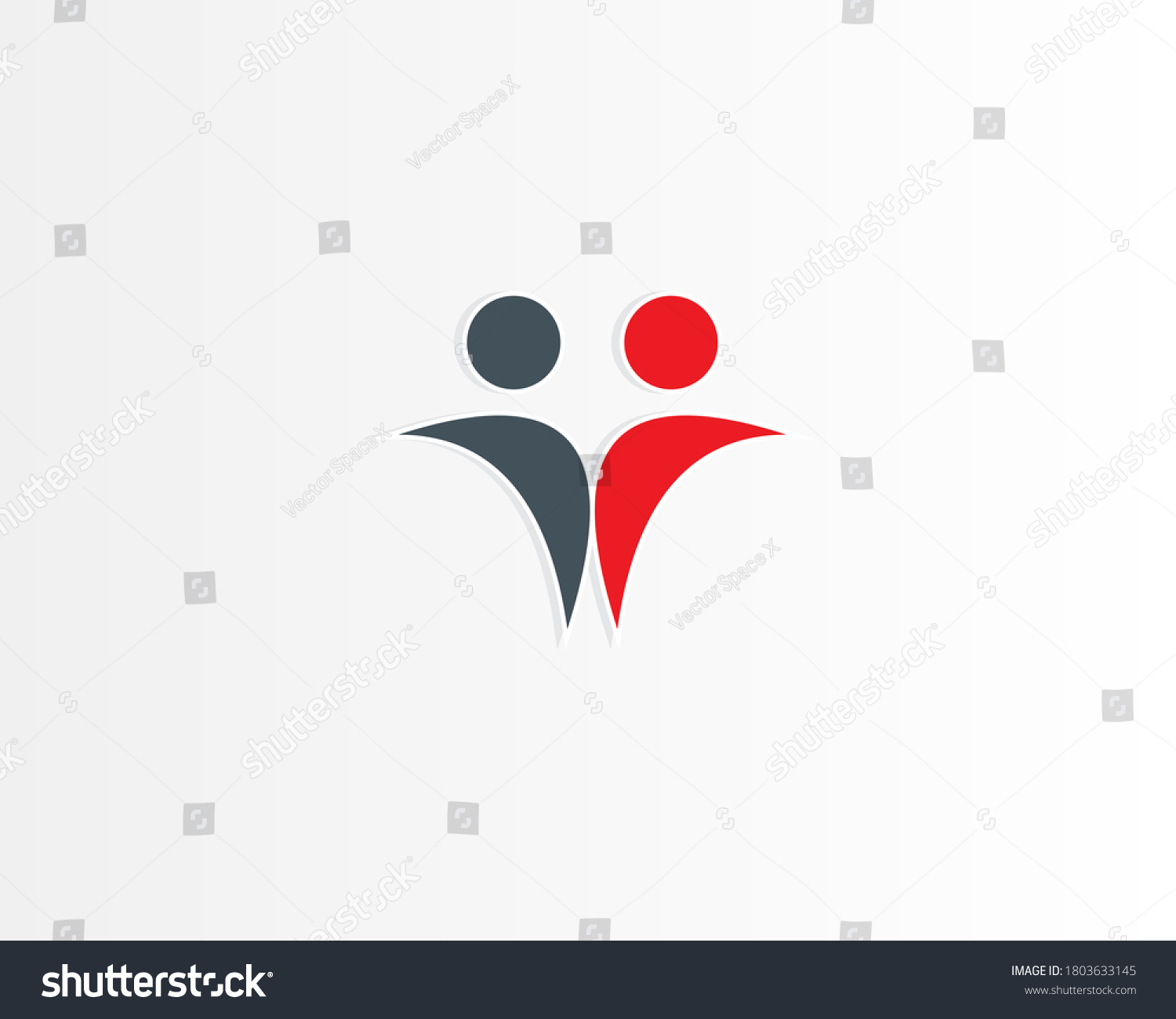 Team Icon Logo Design Template Stock Vector (Royalty Free) 1803633145 ...
