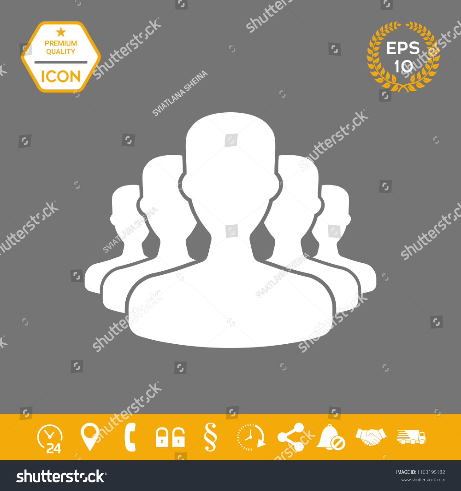 Team Icon Symbol Stock Vector (Royalty Free) 1163195182 | Shutterstock