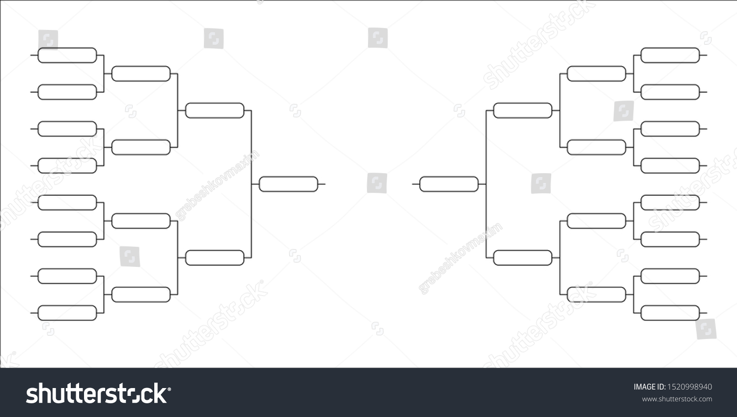 Team Tournament Bracket Play Off Template Stock Vector (Royalty Free ...