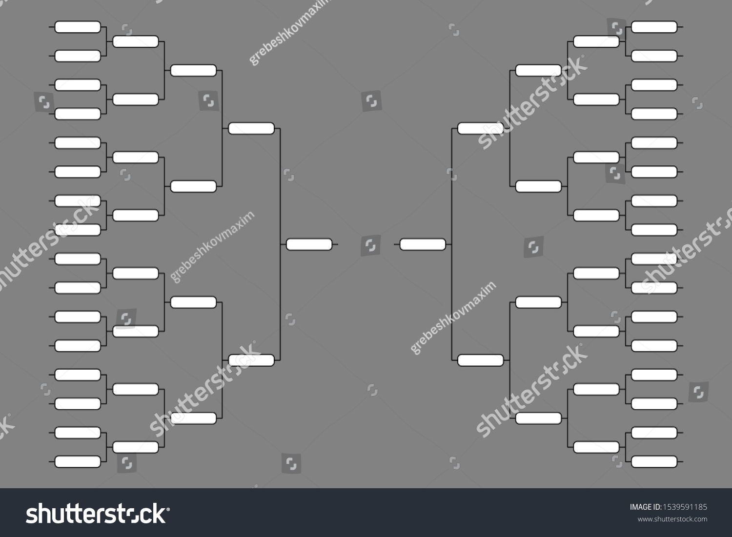 Team Tournament Bracket Play Off Template Stock Vector (Royalty Free ...