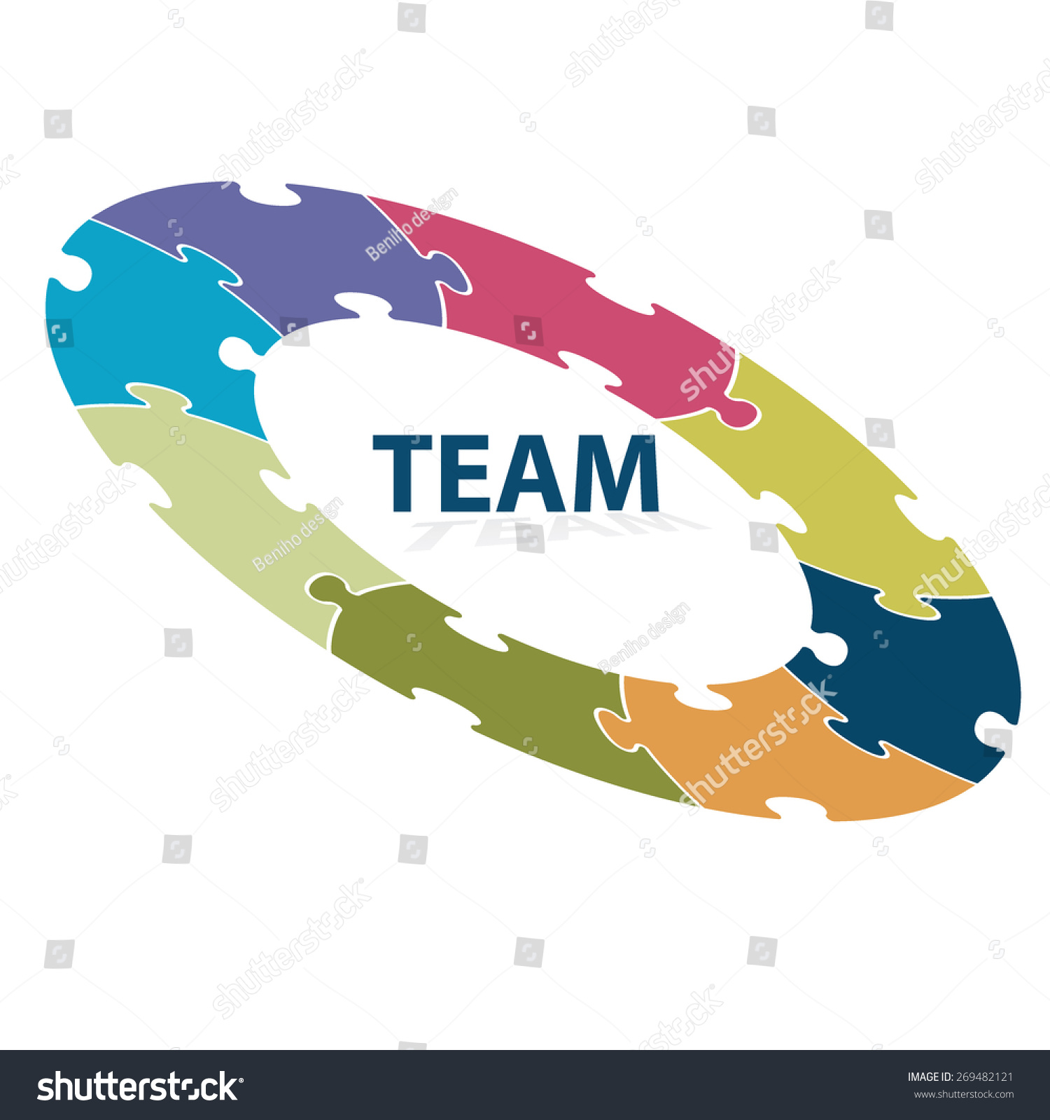 Team Work Diagram Vector Illustration Stock Vector (Royalty Free ...