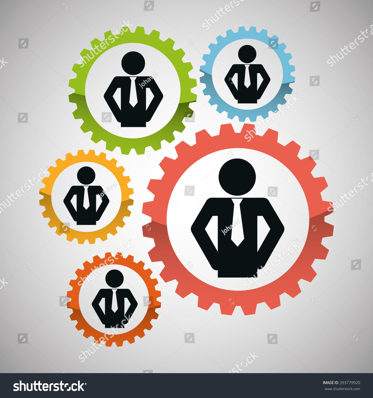 Teamwork Gears Design Stock Vector (Royalty Free) 393779920 | Shutterstock