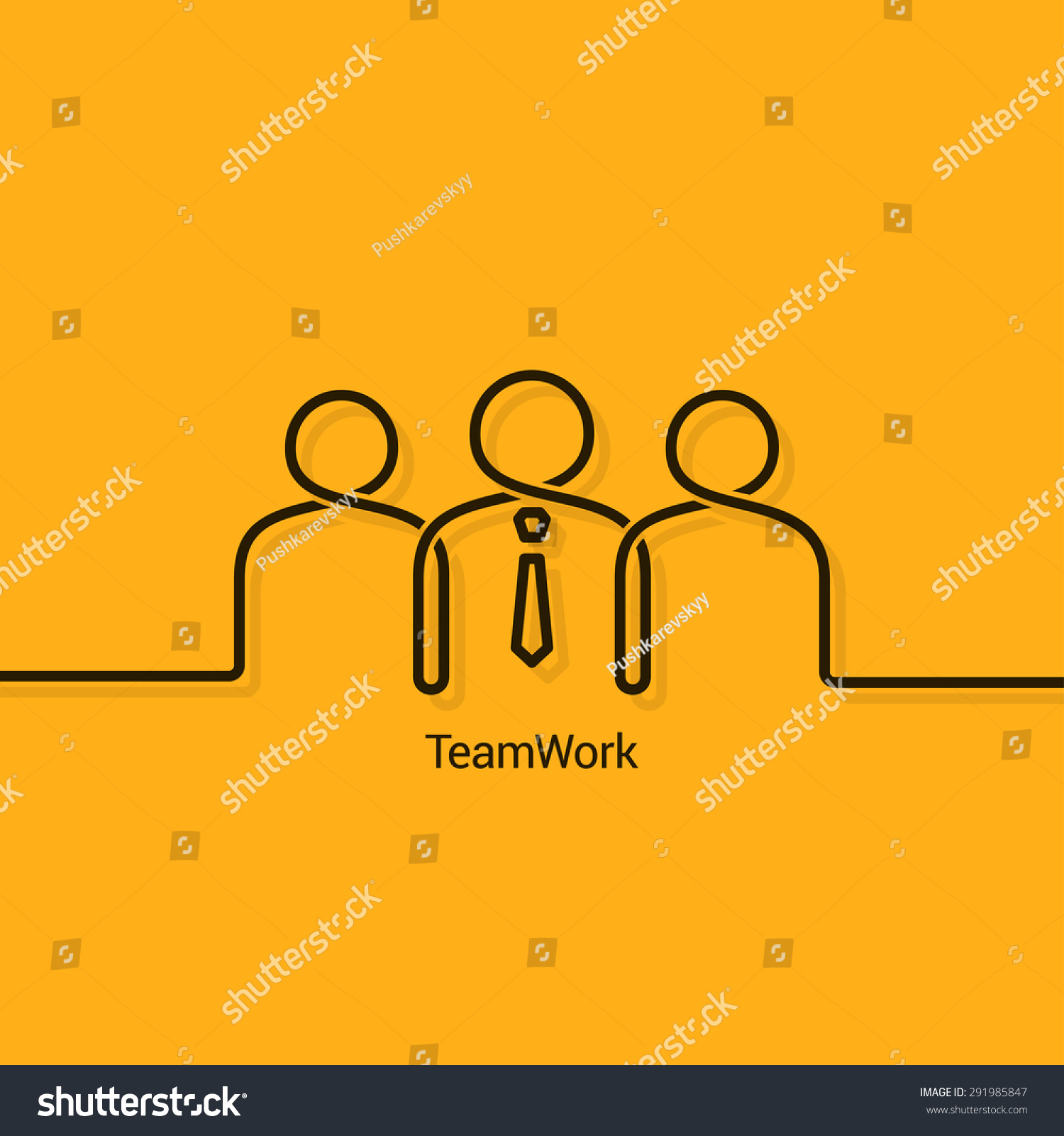 Teamwork Business Concept Design Background Stock Vector (Royalty Free ...