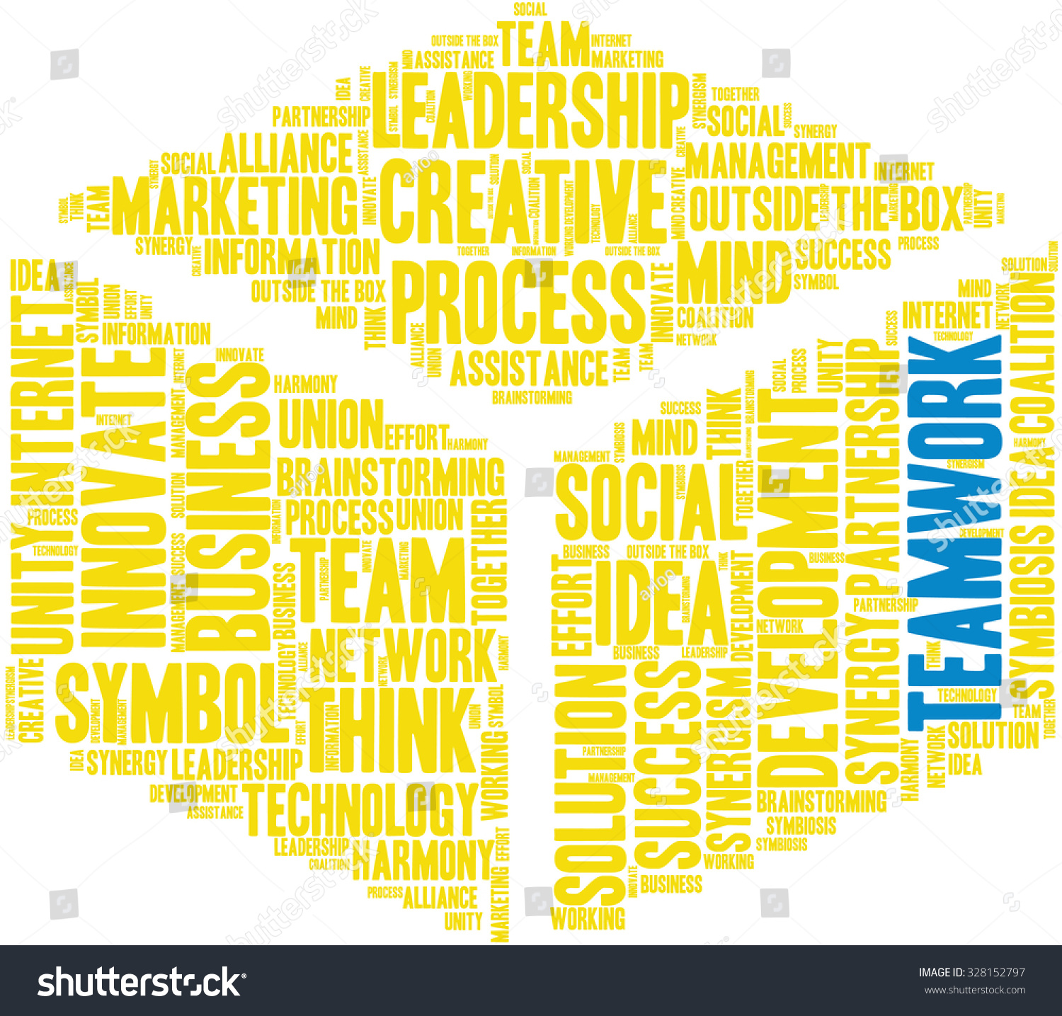 Teamwork Cube Shaped Word Cloud On Stock Vector (Royalty Free ...