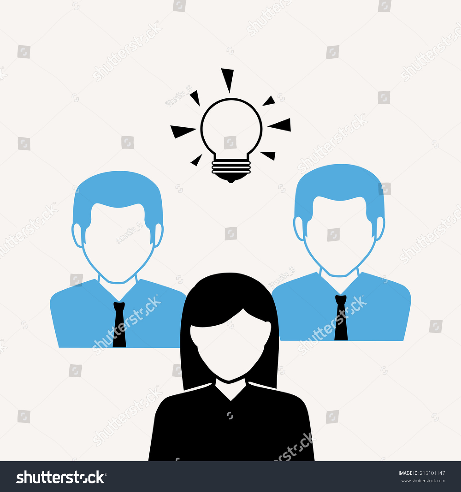Teamwork Design Over White Background Vector Stock Vector (Royalty Free ...