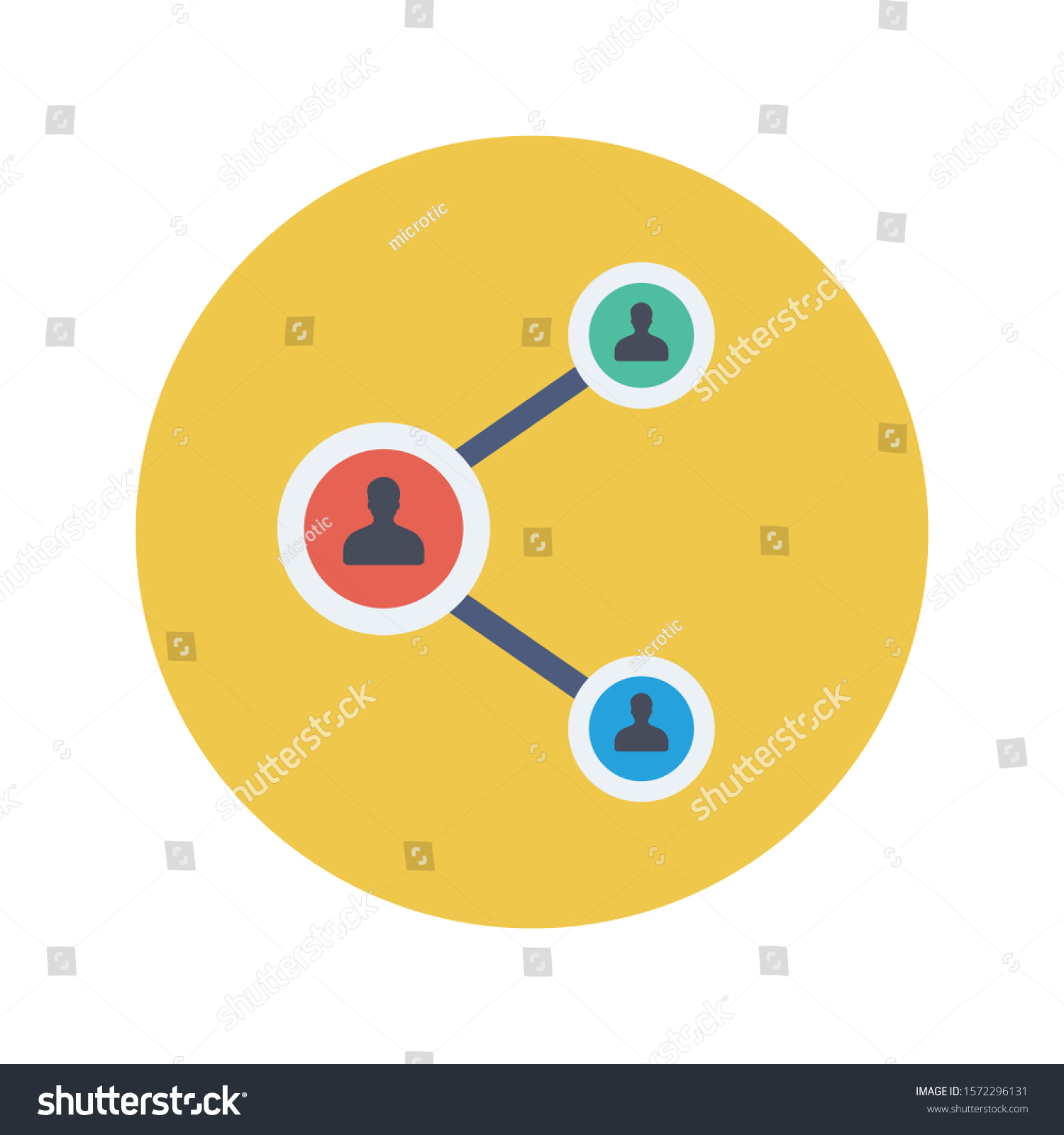 Teamwork Flat Icons Management Team Stock Vector (Royalty Free ...