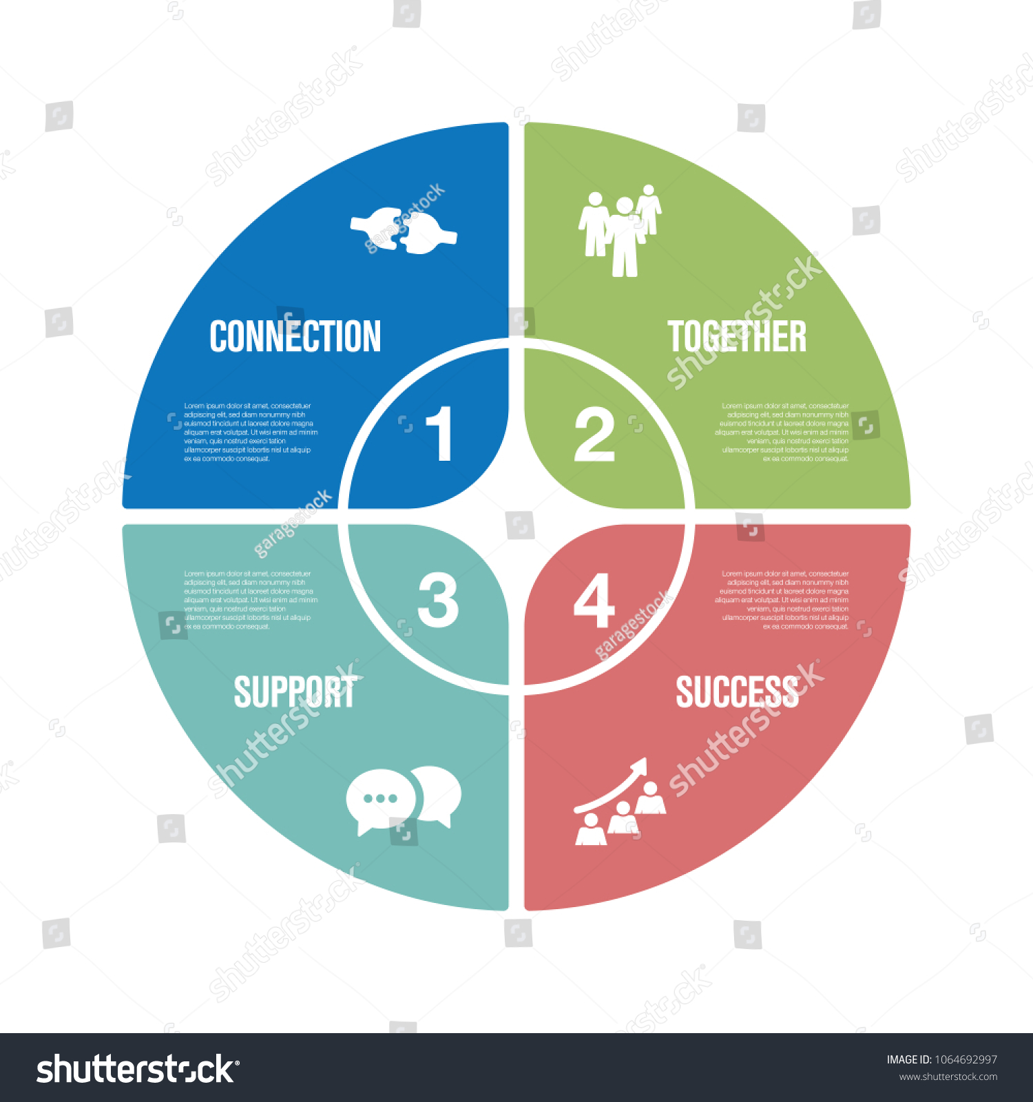 Teamwork Infographic Icon Set Stock Vector (Royalty Free) 1064692997 ...