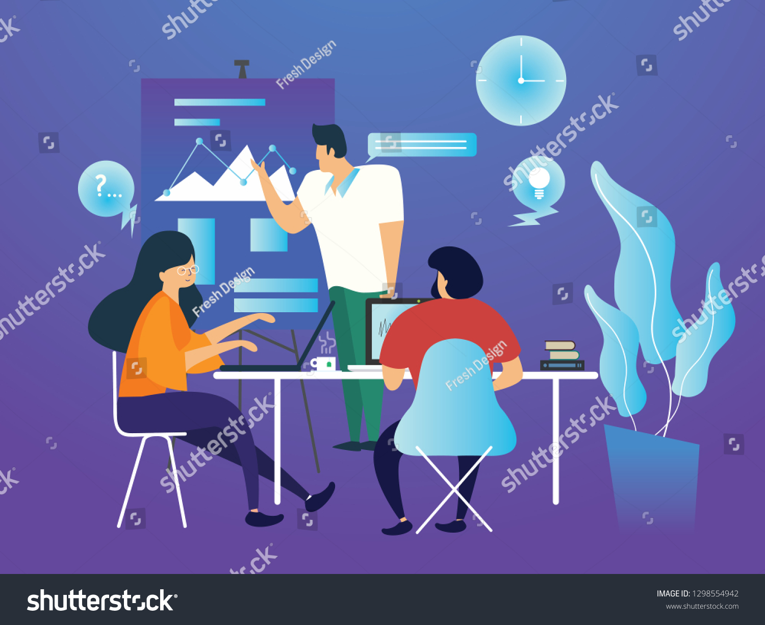 Teamwork Painting Vector 5k: เวกเตอร์สต็อก (ปลอดค่าลิขสิทธิ์ ...