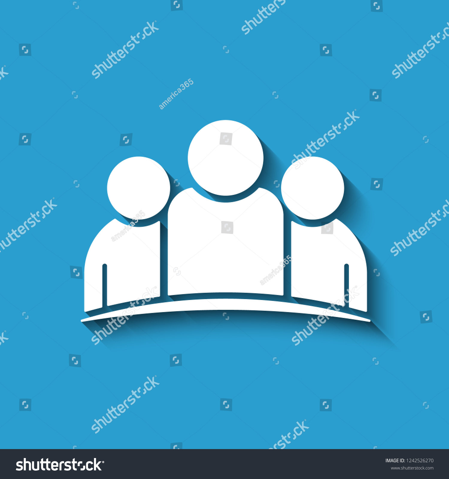 Teamwork People Profile Vector Logo Design Stock Vector (Royalty Free ...