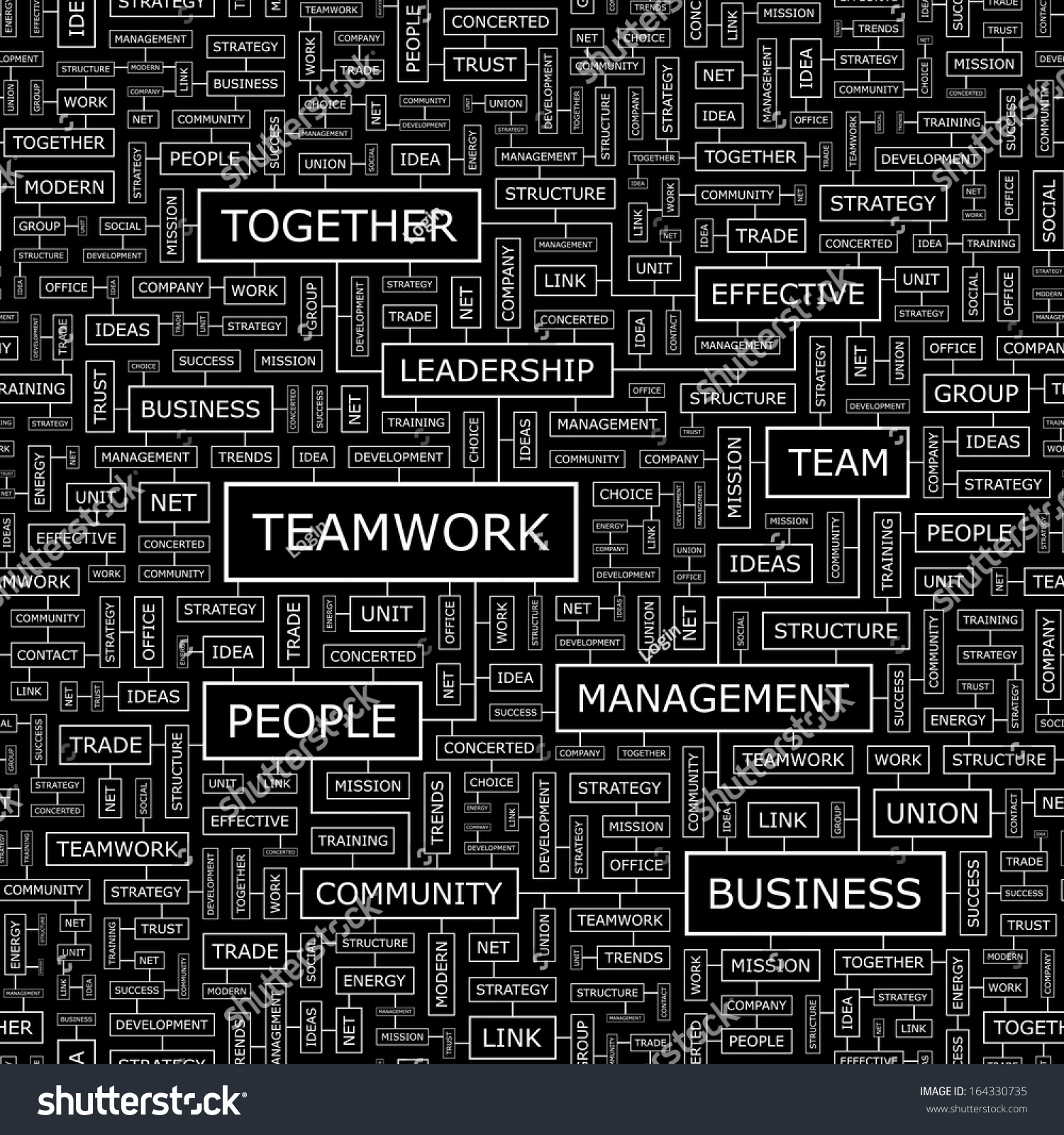Teamwork Seamless Pattern Word Cloud Illustration Stock Vector (Royalty ...