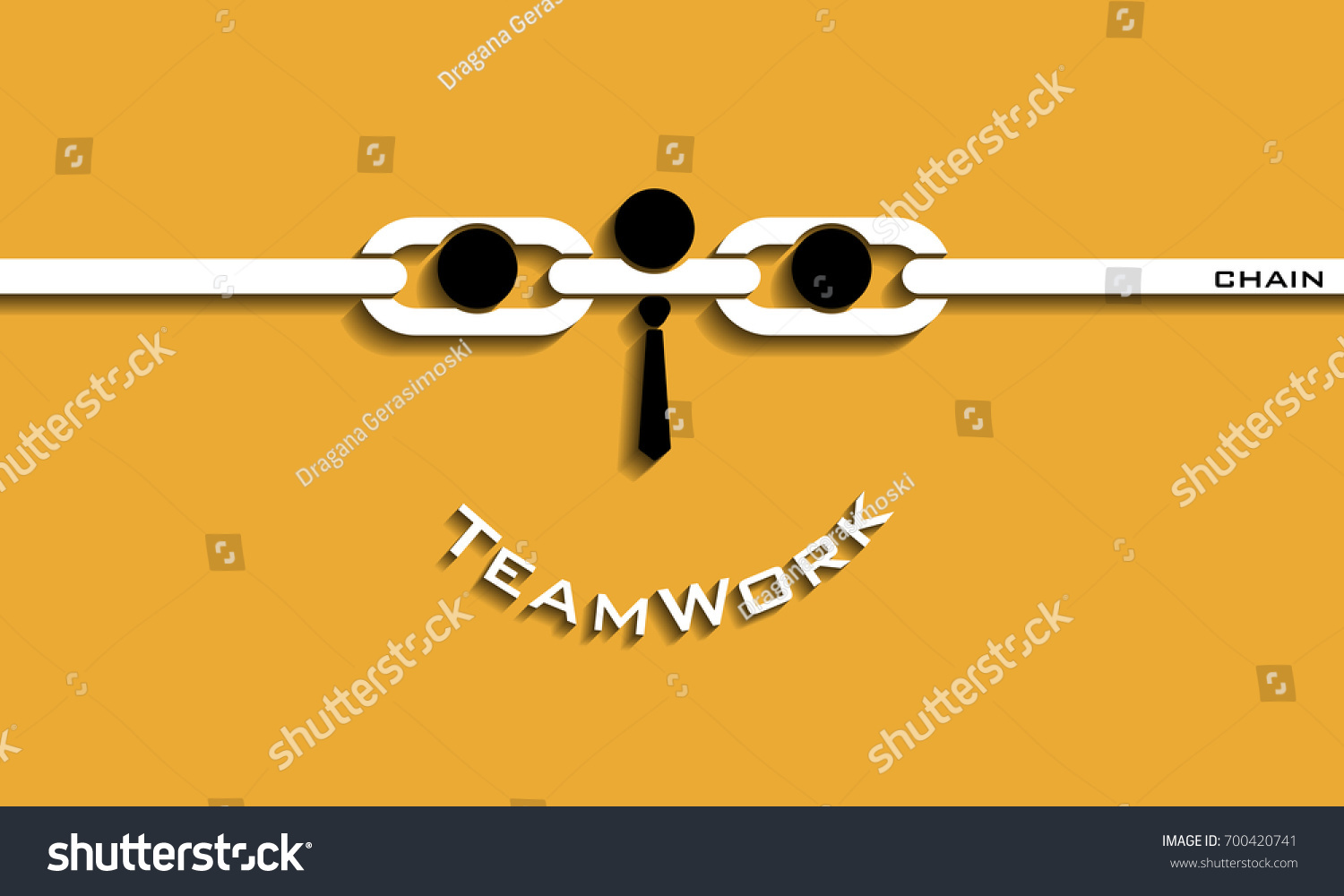 Teamwork Smiley Concept Partner Chain Vector: เวกเตอร์สต็อก (ปลอดค่า ...