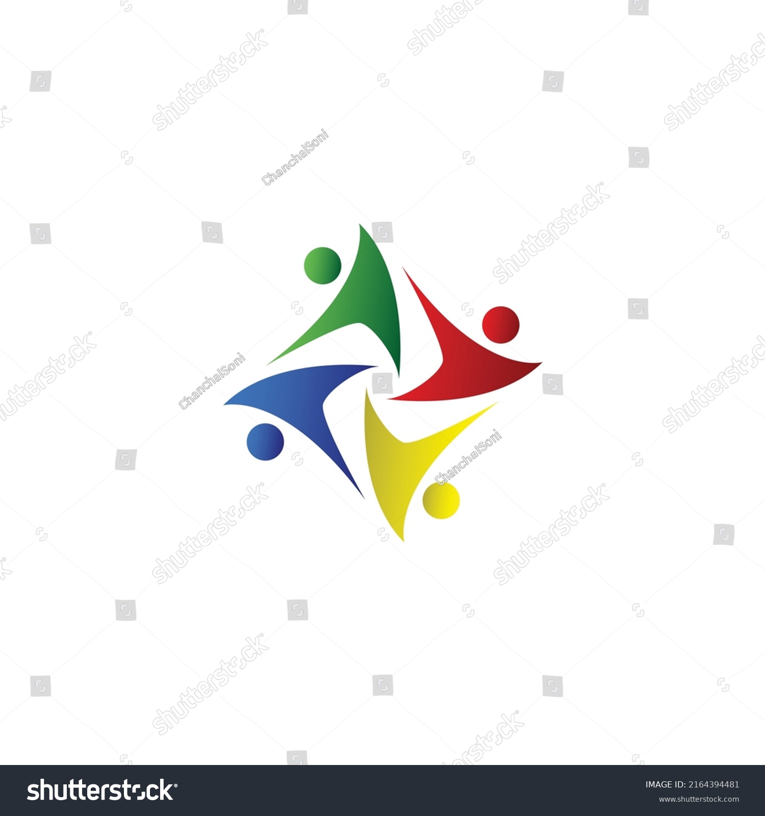 Teamwork Union Logo Design Vector Stock Vector (Royalty Free ...