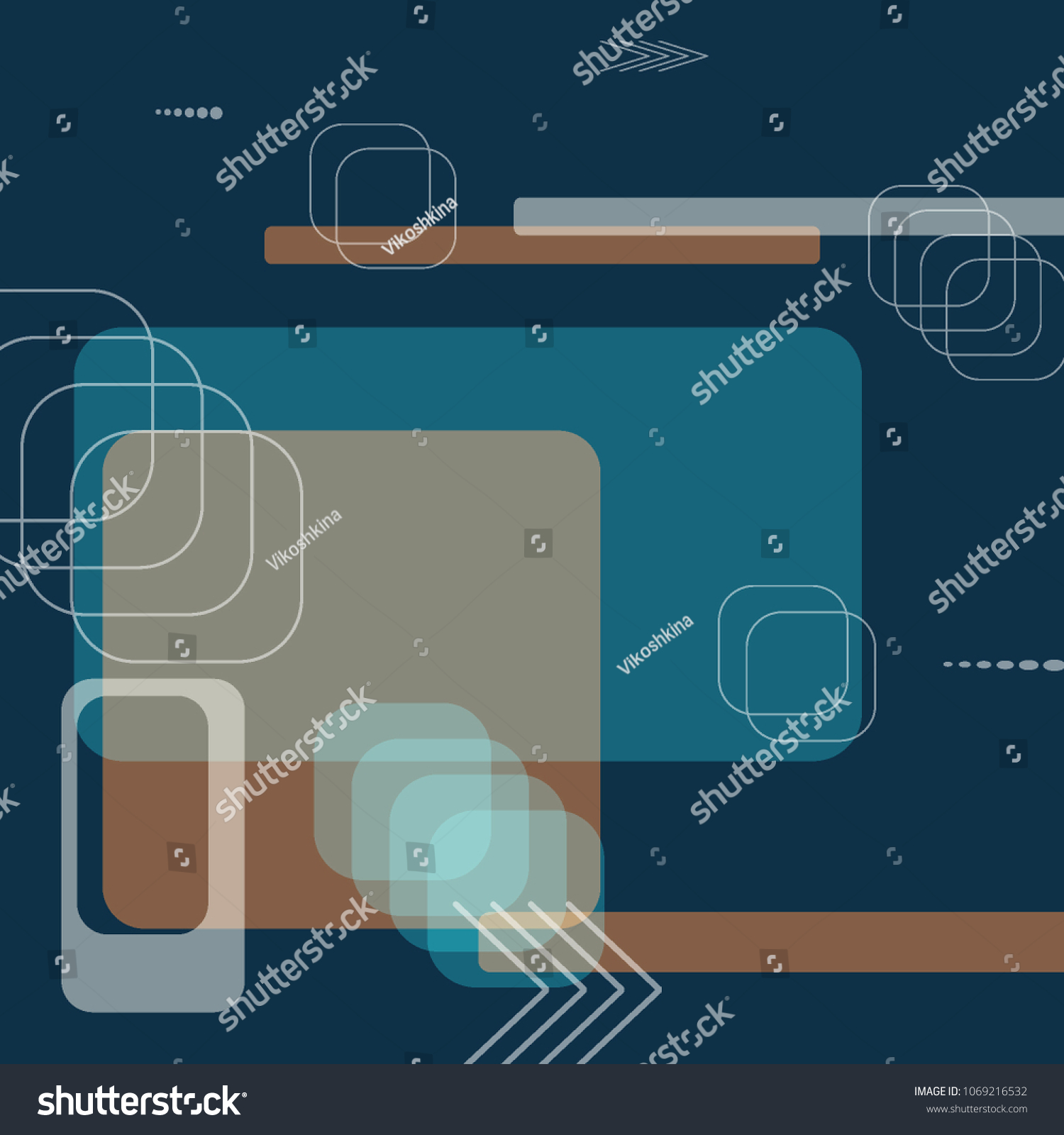 Tech Background Colorful Square Technology Background Stock Vector ...