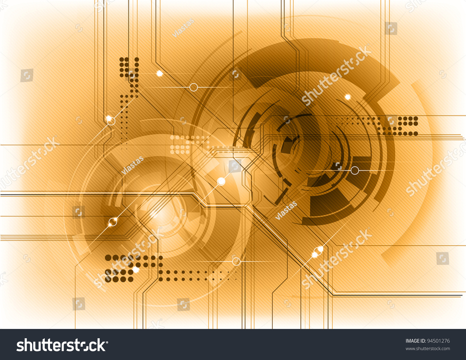 Tech Background Bronze Color Stock Vector (Royalty Free) 94501276 ...