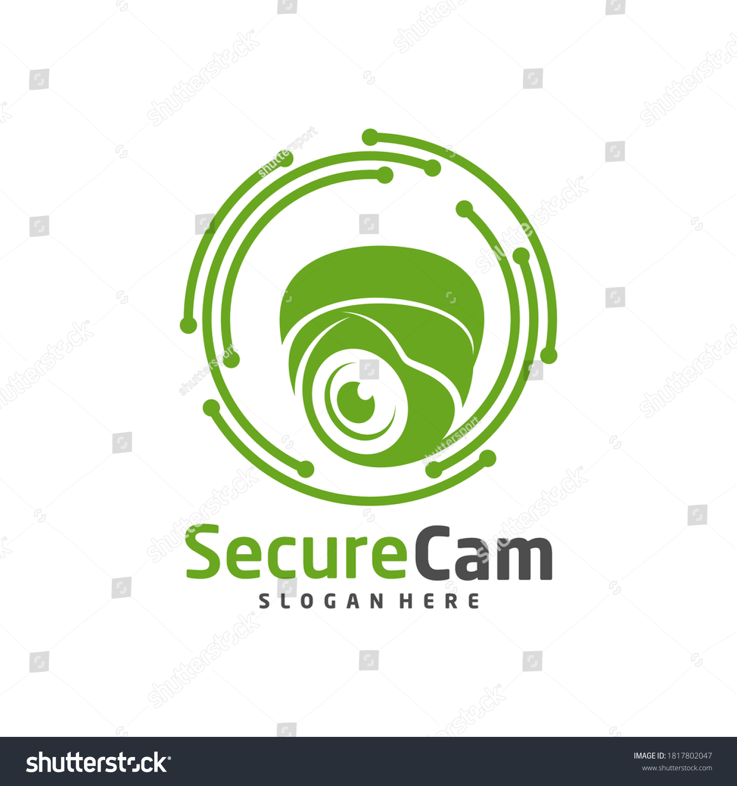 Tech Cctv Logo Design Vector Template Stock Vector (Royalty Free ...