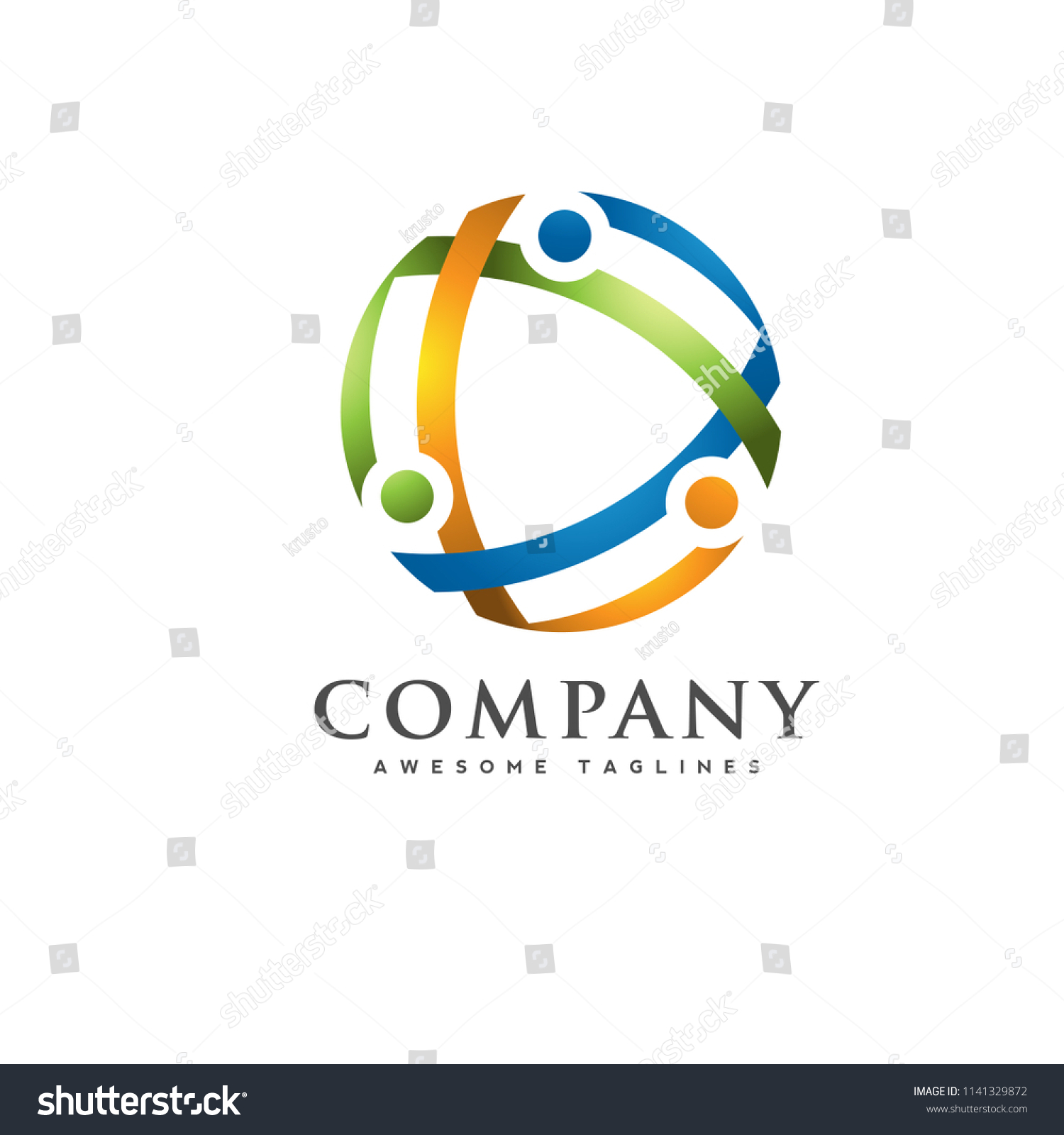 Tech Circle Logo Concept Logo Sign: เวกเตอร์สต็อก (ปลอดค่าลิขสิทธิ์ ...