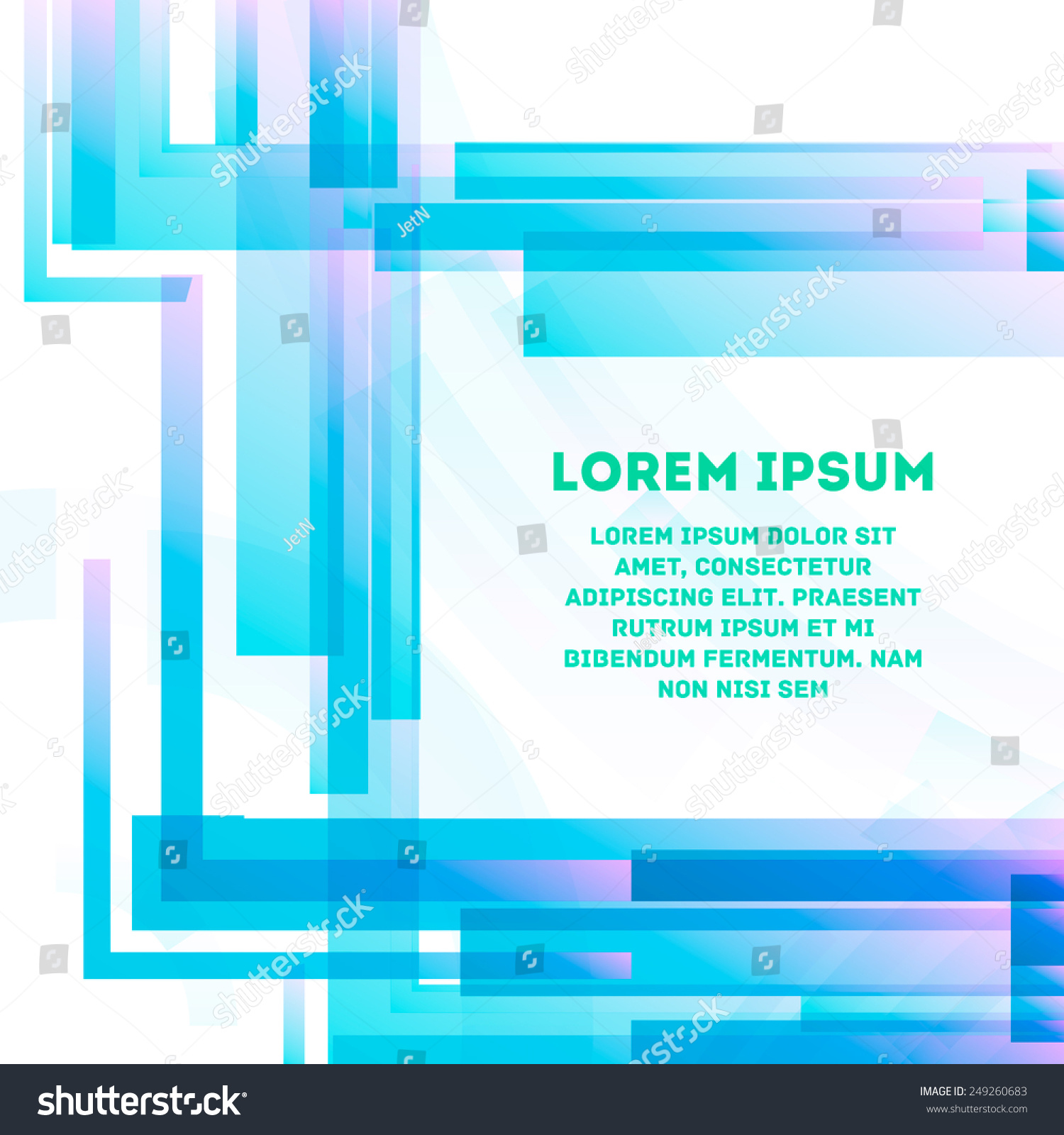 Tech Colorful Frame Design Template Stock Vector (Royalty Free ...