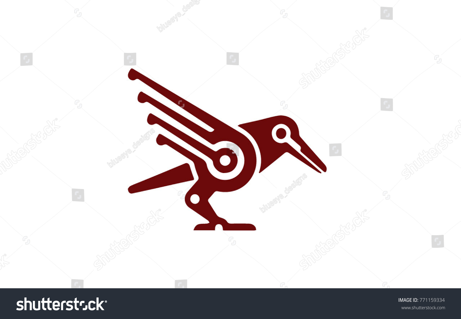 Tech Crow Logo Stock Vector (Royalty Free) 771159334 | Shutterstock