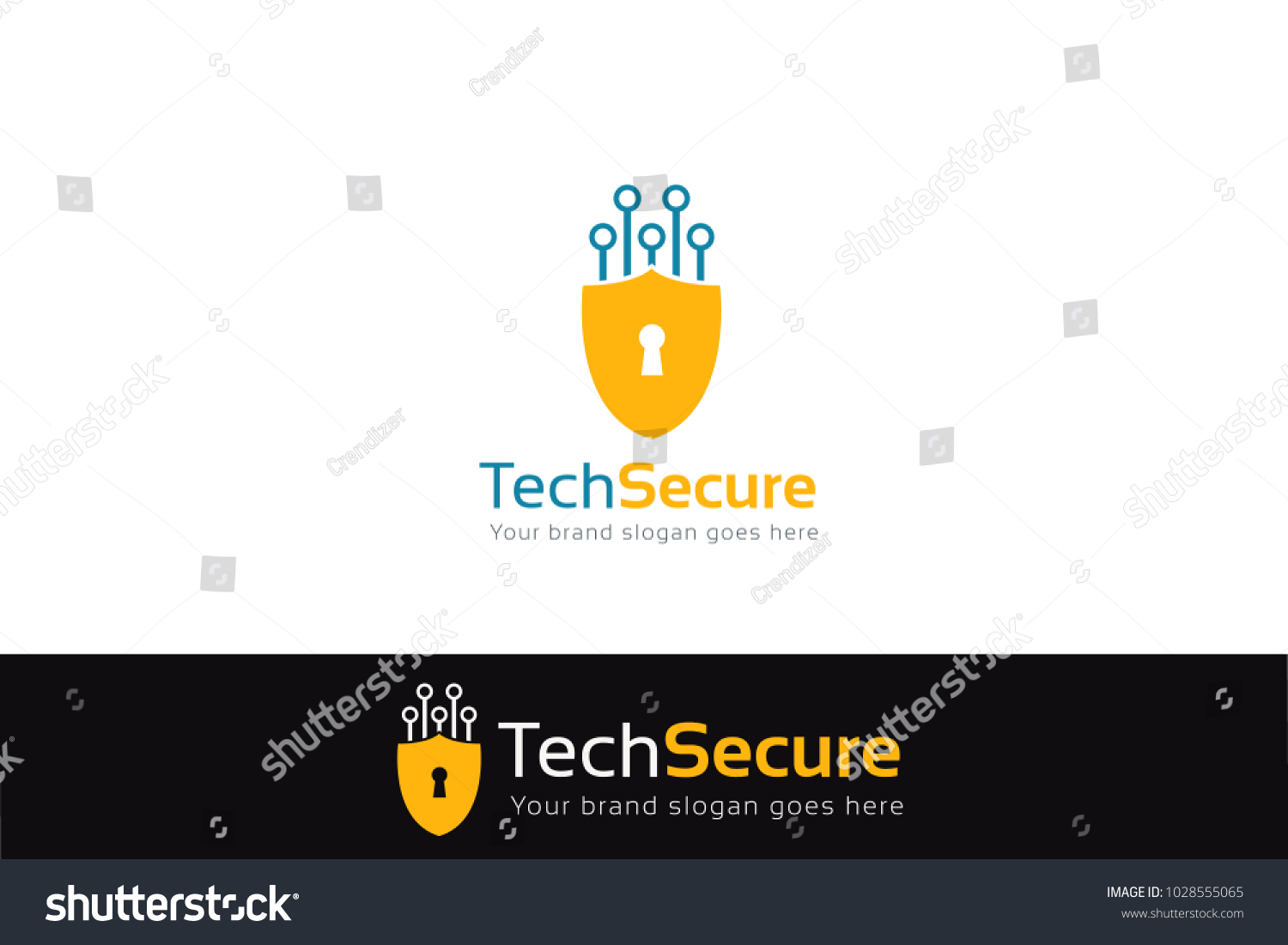 Tech Logo Template Suitable Many Application Stock Vector (Royalty Free ...