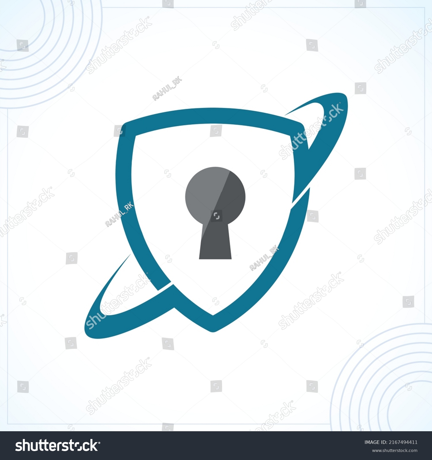 Tech Security Sheild Modern Creative Premium Stock Vector (Royalty Free ...