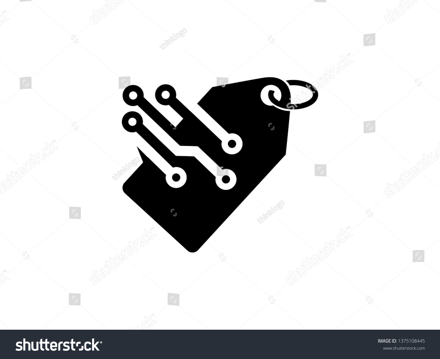 Tech Shop Logo Template Icon Symbol Stock Vector (Royalty Free ...