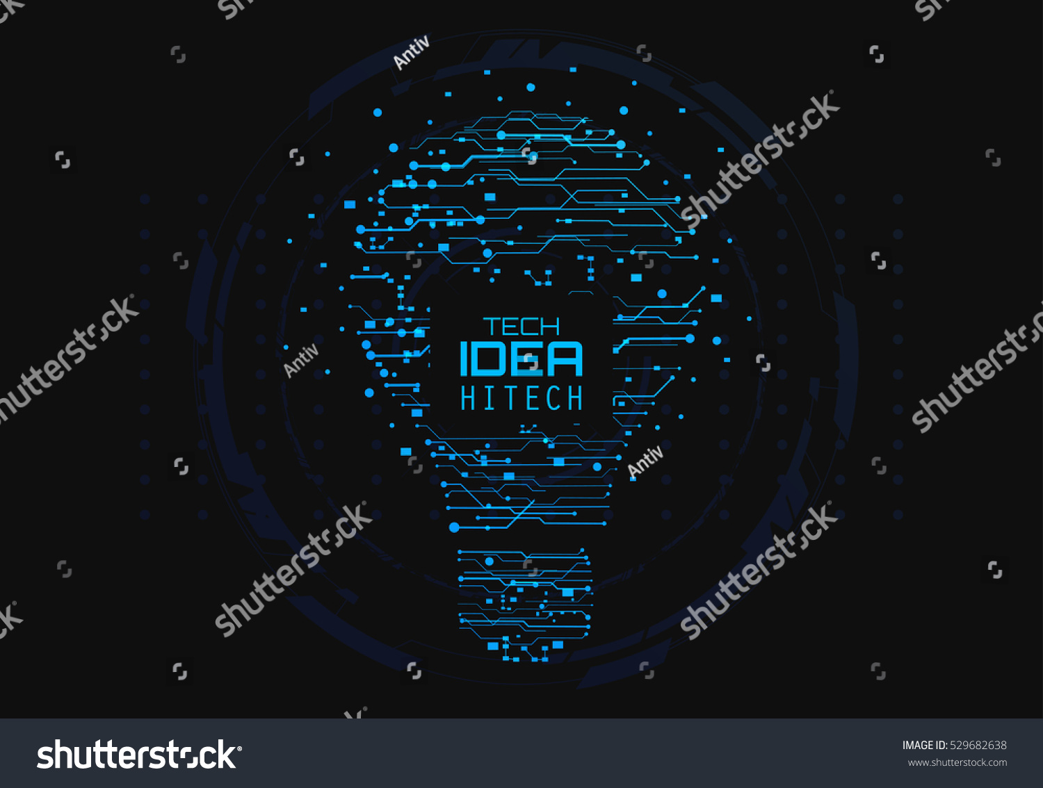 Tech Silhouette Icon Stock Vector (Royalty Free) 529682638
