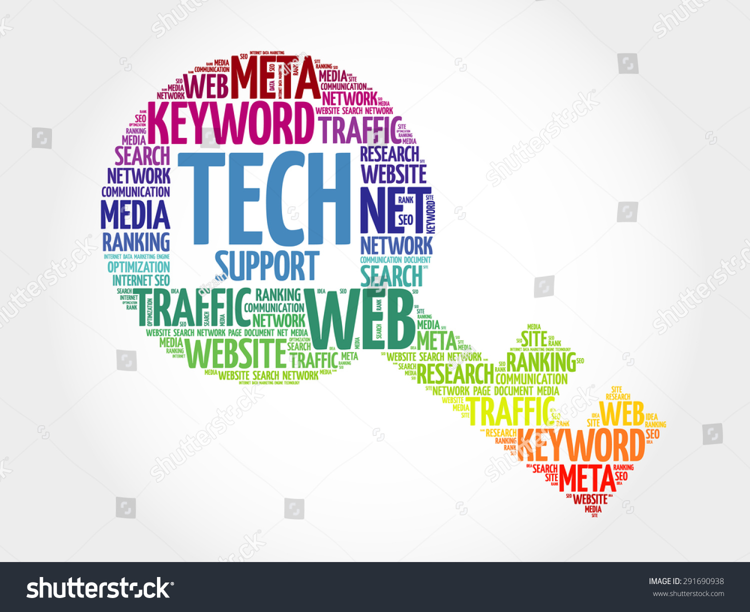 Tech Support Key Word Cloud Business Stock Vector (Royalty Free ...