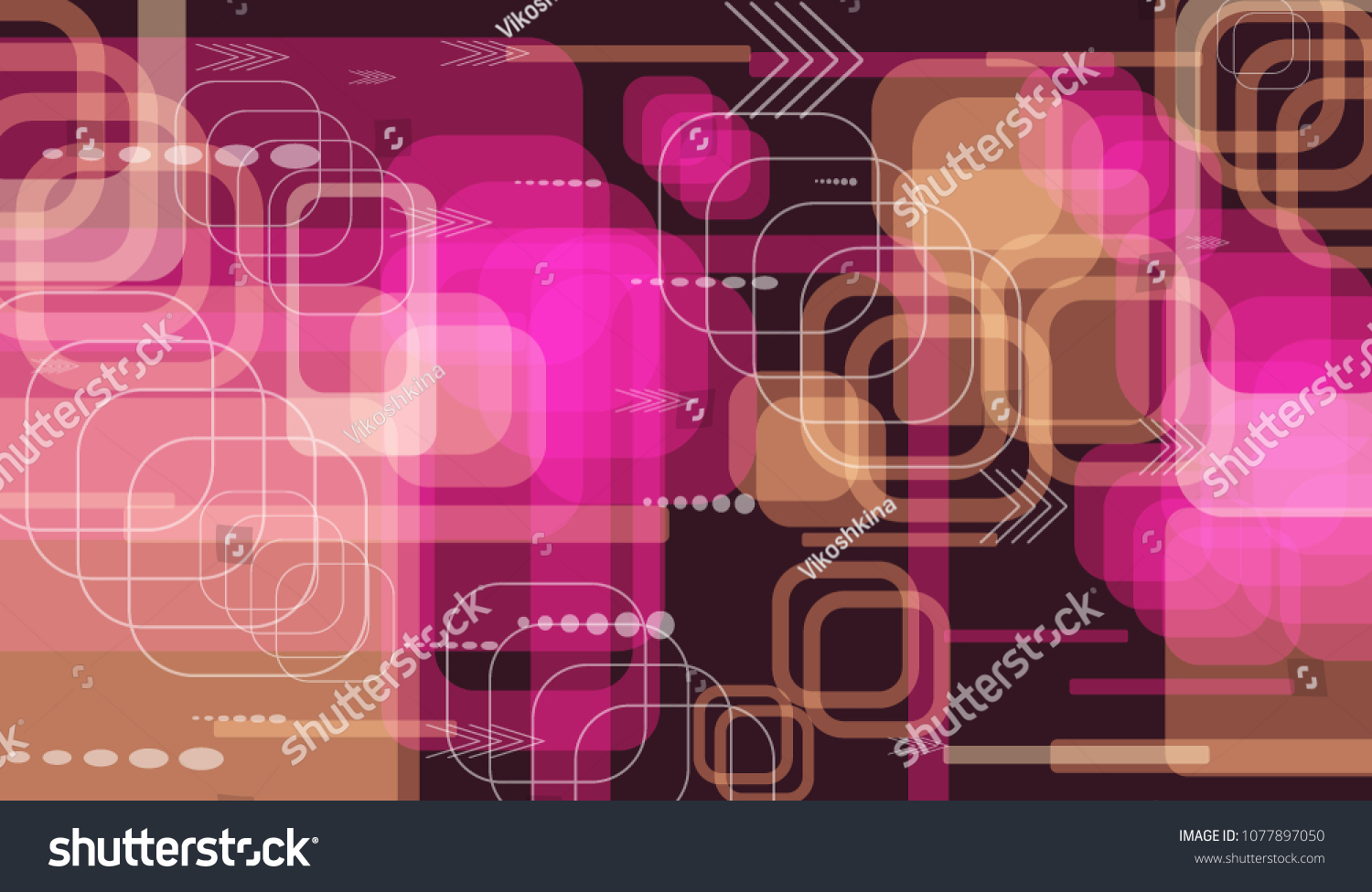 Tech Texture Colorful Horizontal Technology Background Stock Vector ...