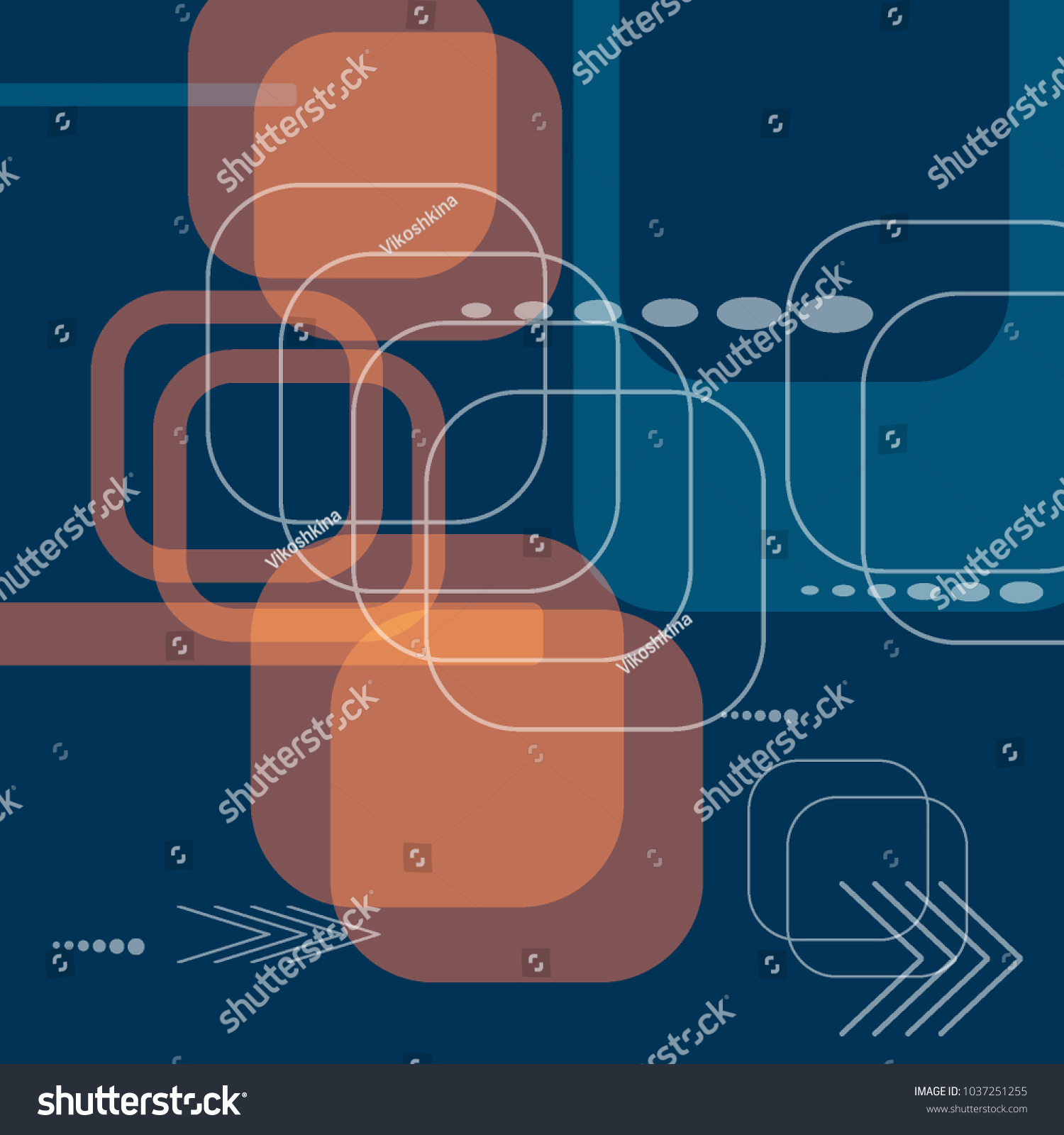 Tech Texture Colorful Square Technology Background Stock Vector ...