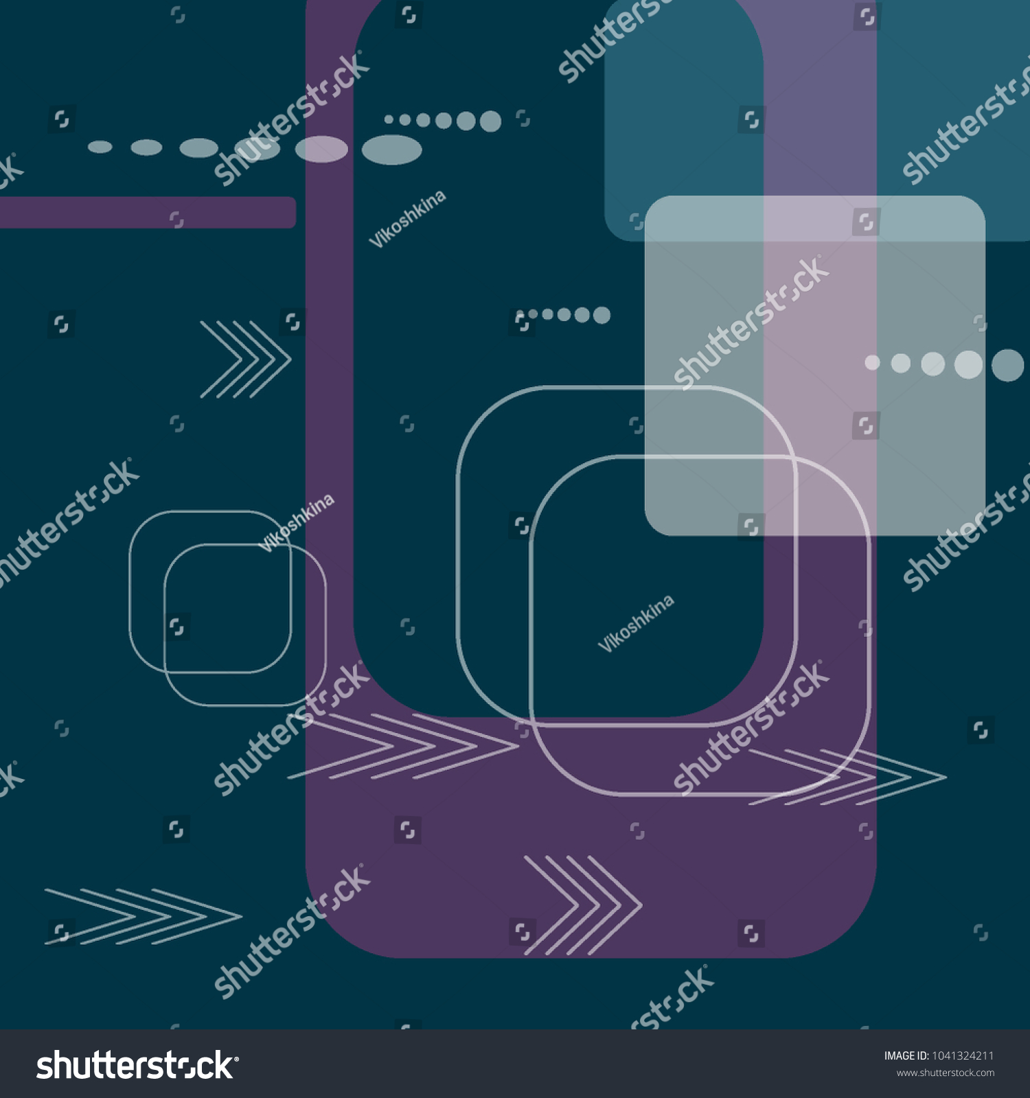 Tech Texture Colorful Square Technology Background Stock Vector ...