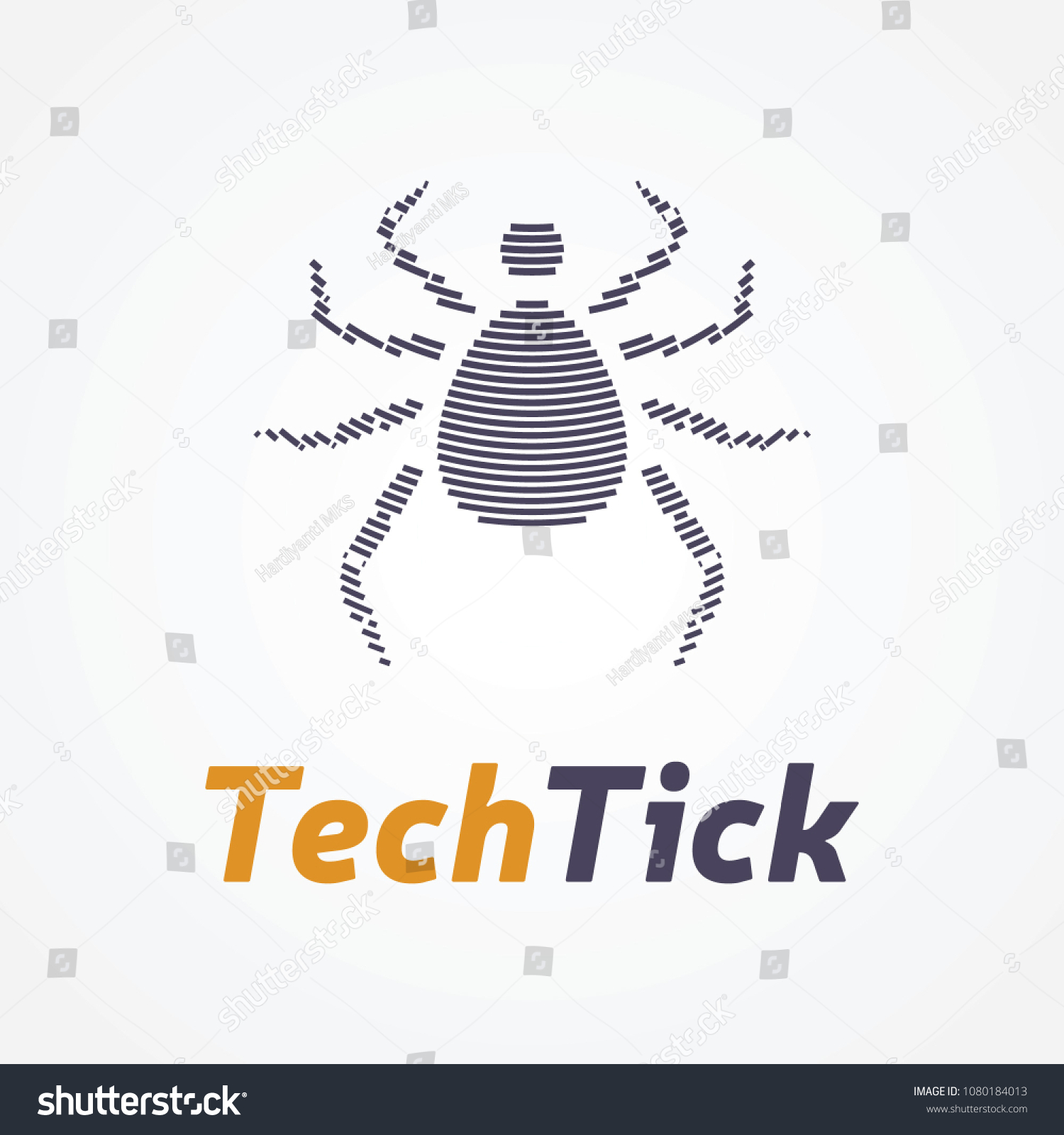 Tech Tick Logo Template Stock Vector (Royalty Free) 1080184013