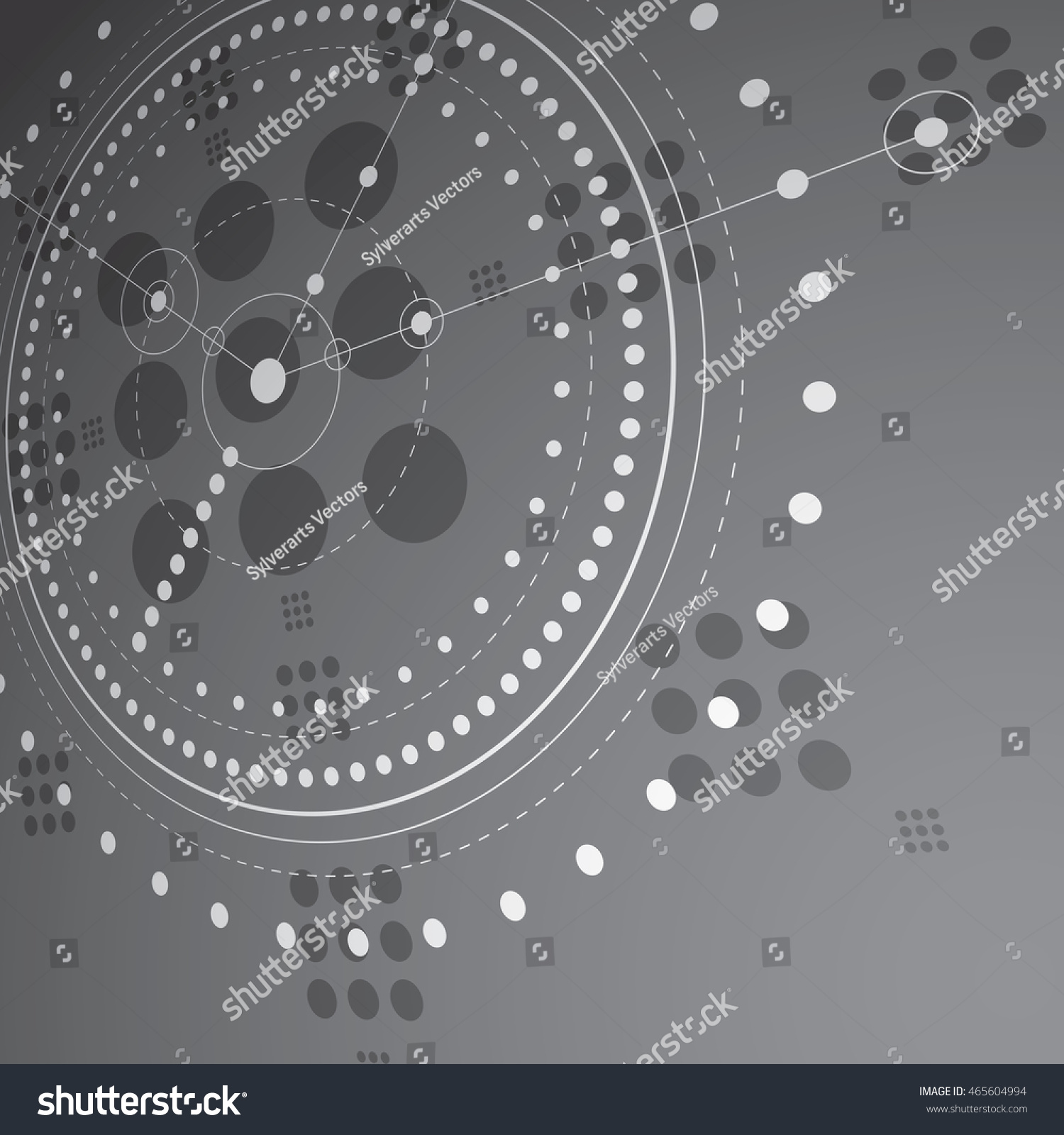 Technical Blueprint Black White Vector Digital: vector de stock (libre ...