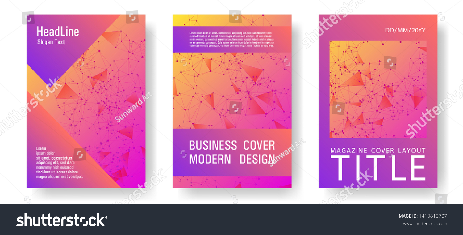 Technical Cover Page Layout Global Network 库存矢量图（免版税）1410813707 ...