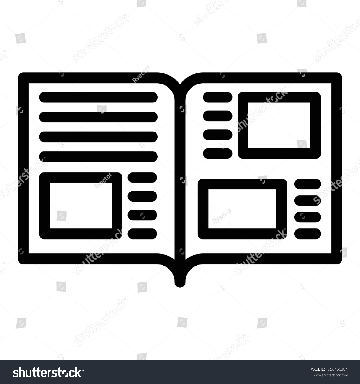Technical Data Icon Outline Technical Data Stock Vector (Royalty Free ...