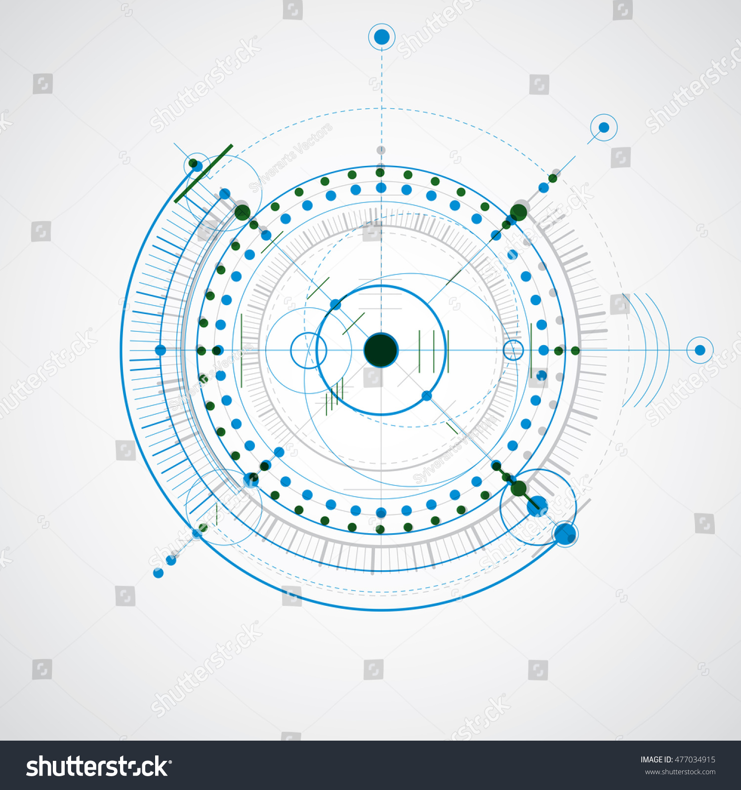 Technical Drawing Made Using Dashed Lines: เวกเตอร์สต็อก (ปลอดค่า ...