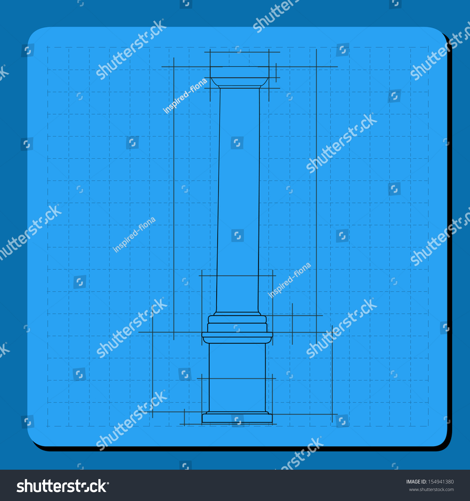 Technical Engineering Line Scale Paper Grid Stock Vector (Royalty Free ...