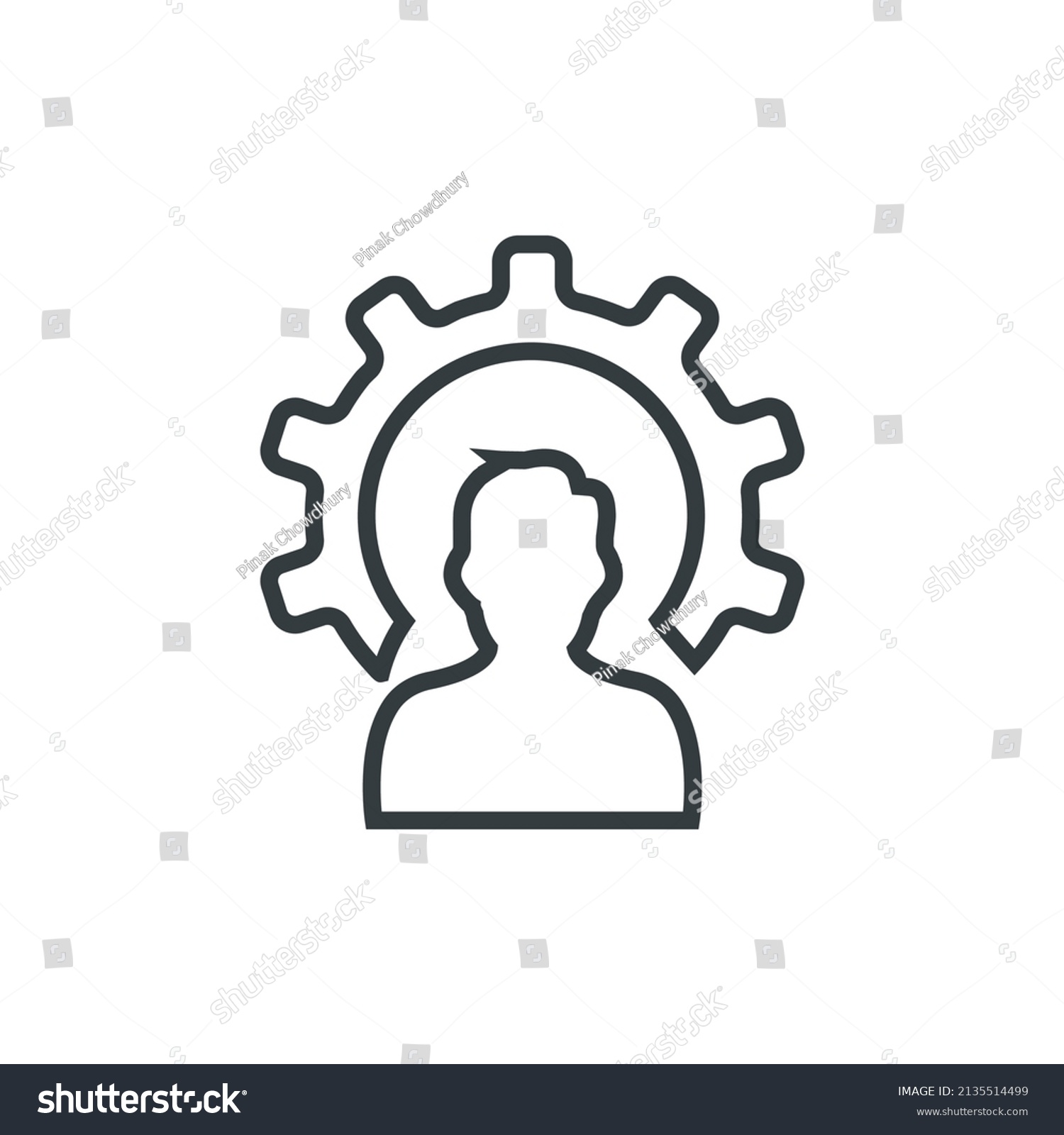 Technical Expert Icon Vector Technical Expert Stock Vector (Royalty ...