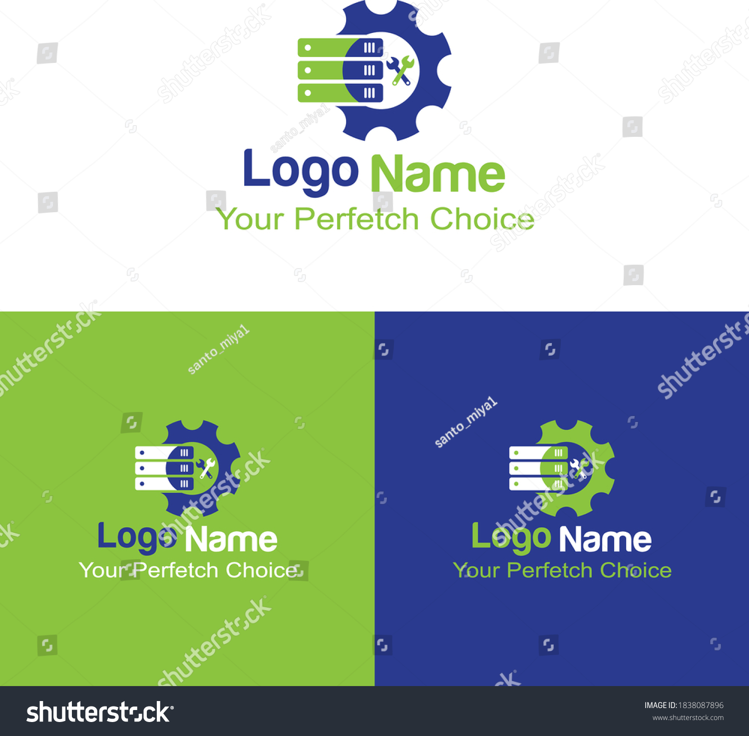 Technical Logo Design Template Editable Resizable Stock Vector (Royalty ...