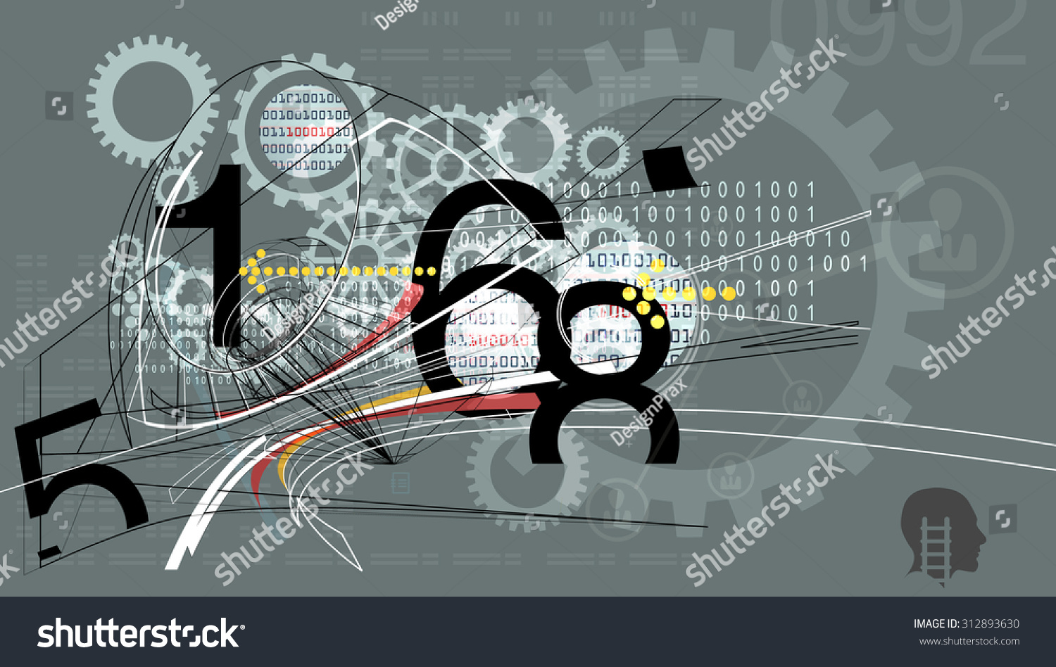 Technical Research Abstract Illustration Stock Vector (Royalty Free ...