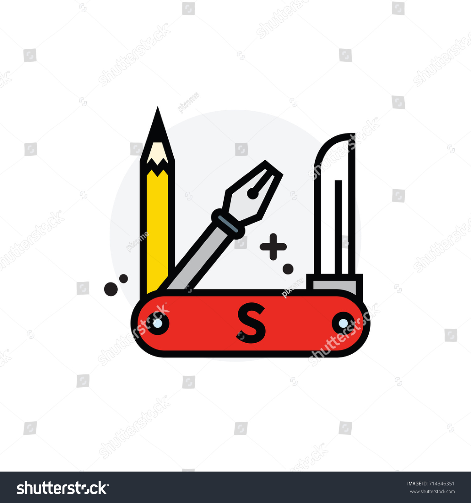 Technical Skill Concept Isolated Line Vector Stock Vector (Royalty Free ...