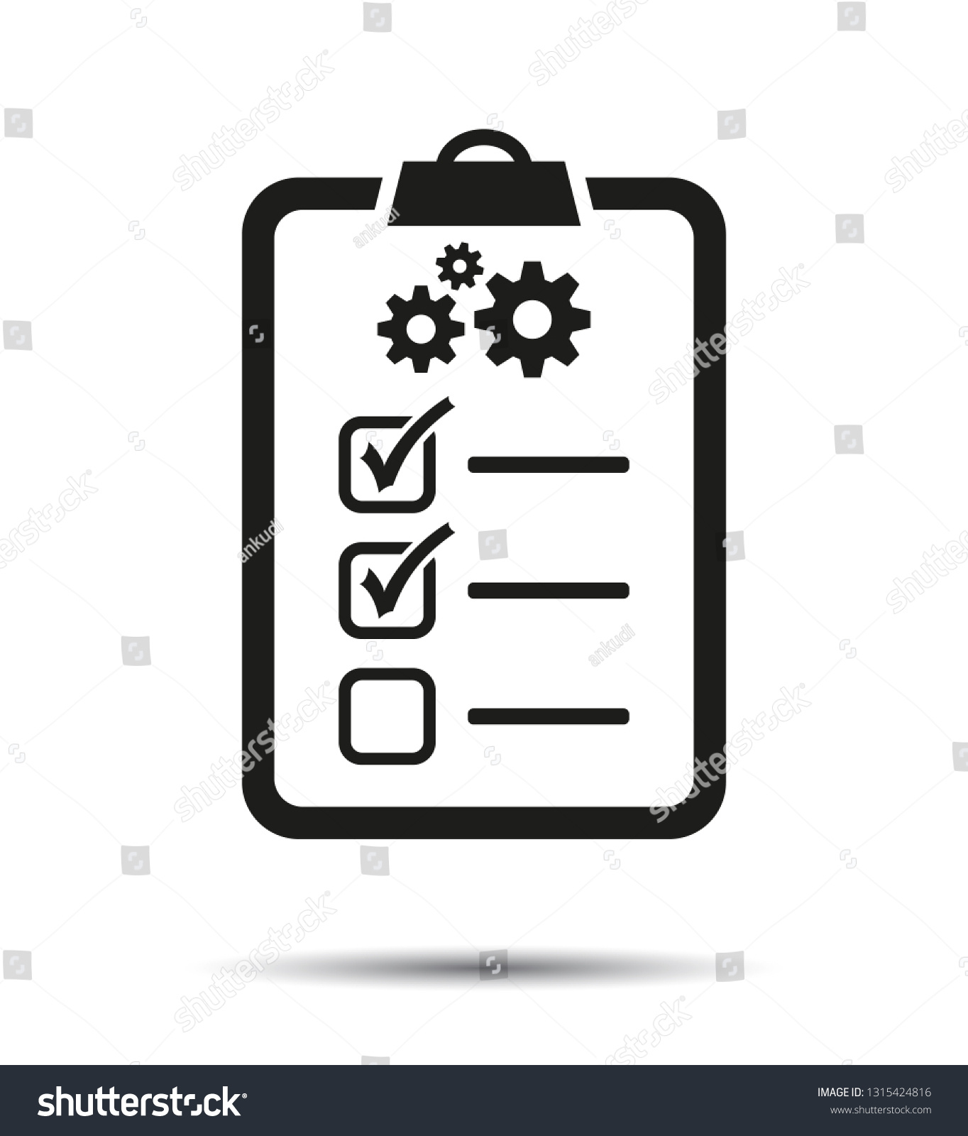 Technical Support Check List Icon Vector Stock Vector (Royalty Free ...