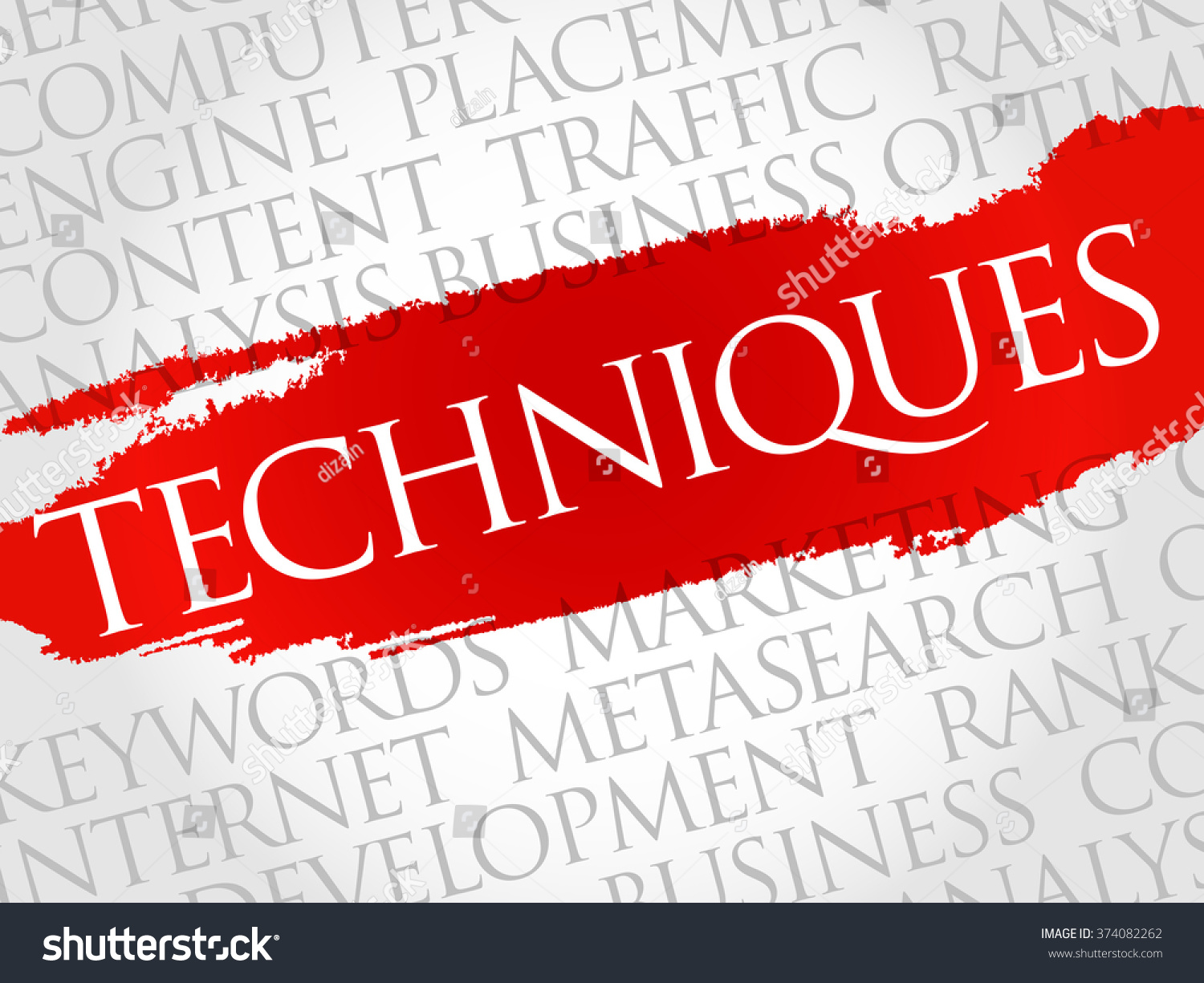 Techniques Word Cloud Business Concept Stock Vector (Royalty Free ...