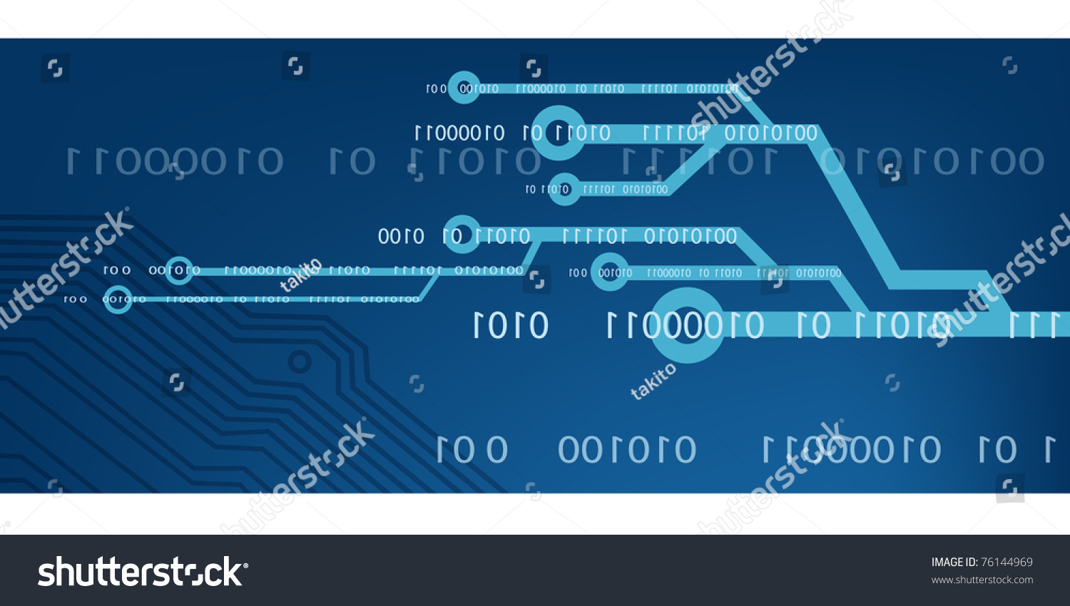 Techno Banner Illustration Eps10 Stock Vector (Royalty Free) 76144969