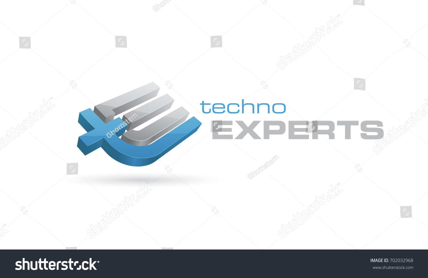 Techno Experts Logo Logo Based On Stock Vector (Royalty Free) 702032968