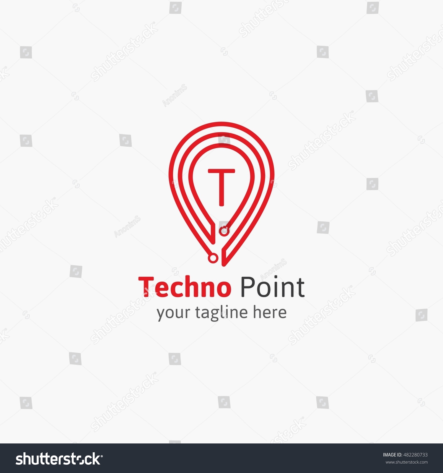 Techno Point Logo Labels Emblems Vector Stock Vector (Royalty Free ...