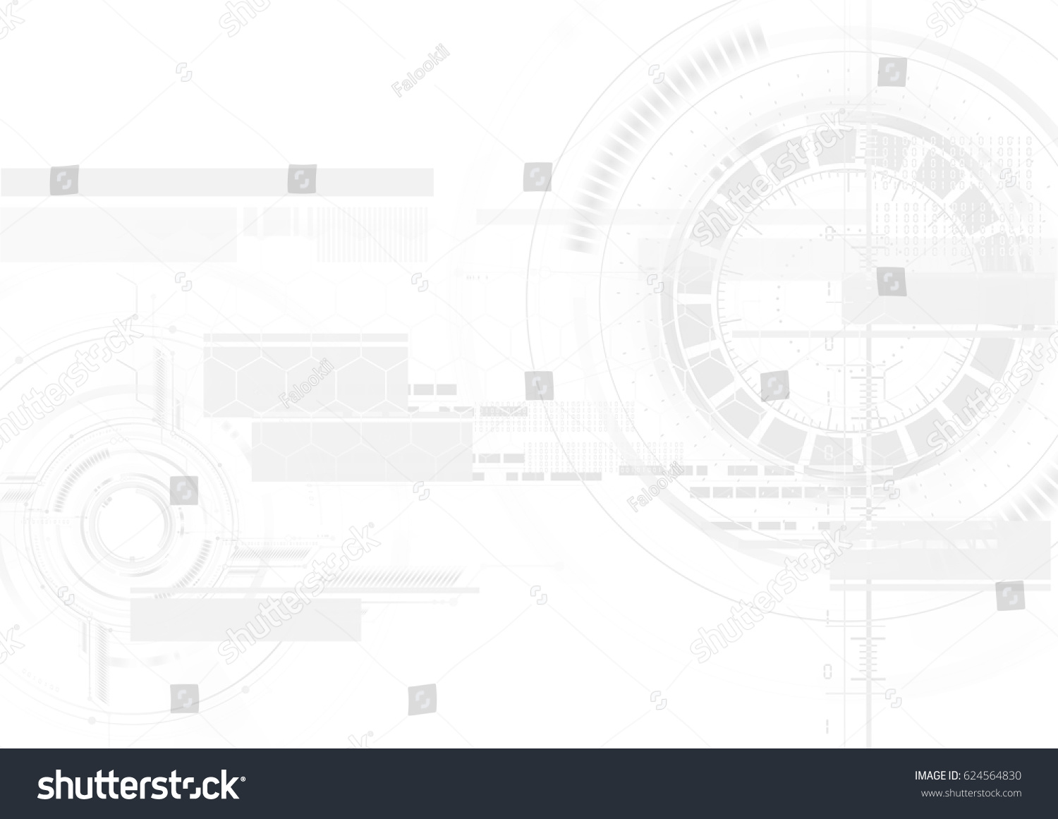 Technological White Texture Hud Display Vector Stock Vector (Royalty ...