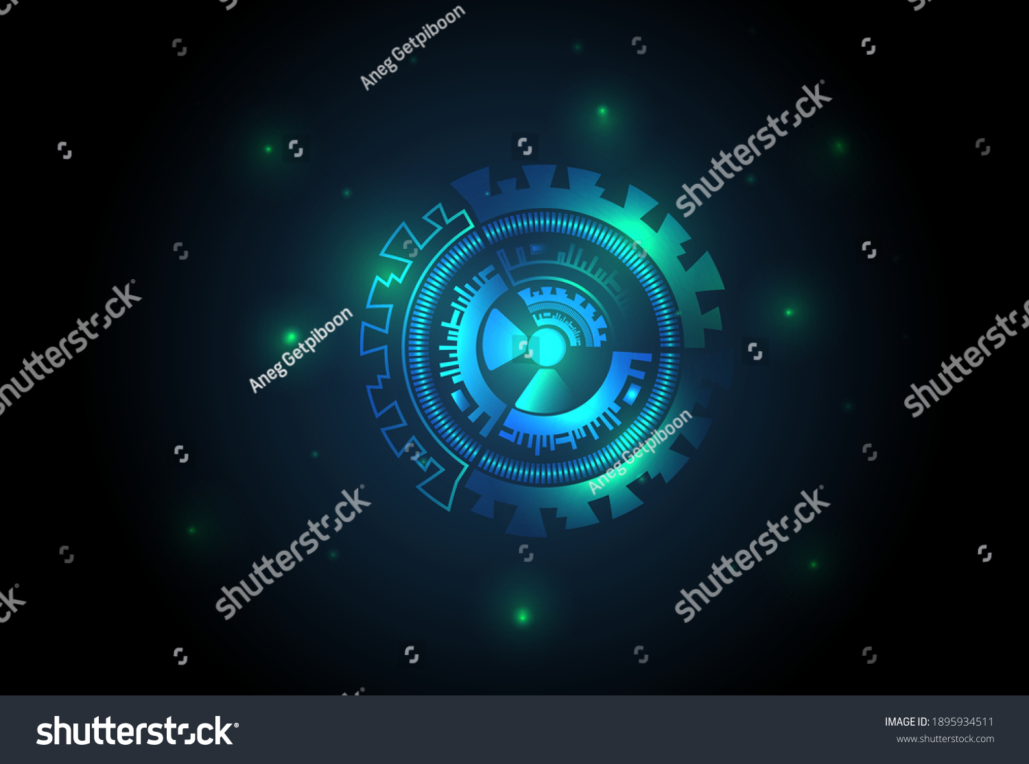 Technology Background Power Button Vector Picture Stock Vector (Royalty ...