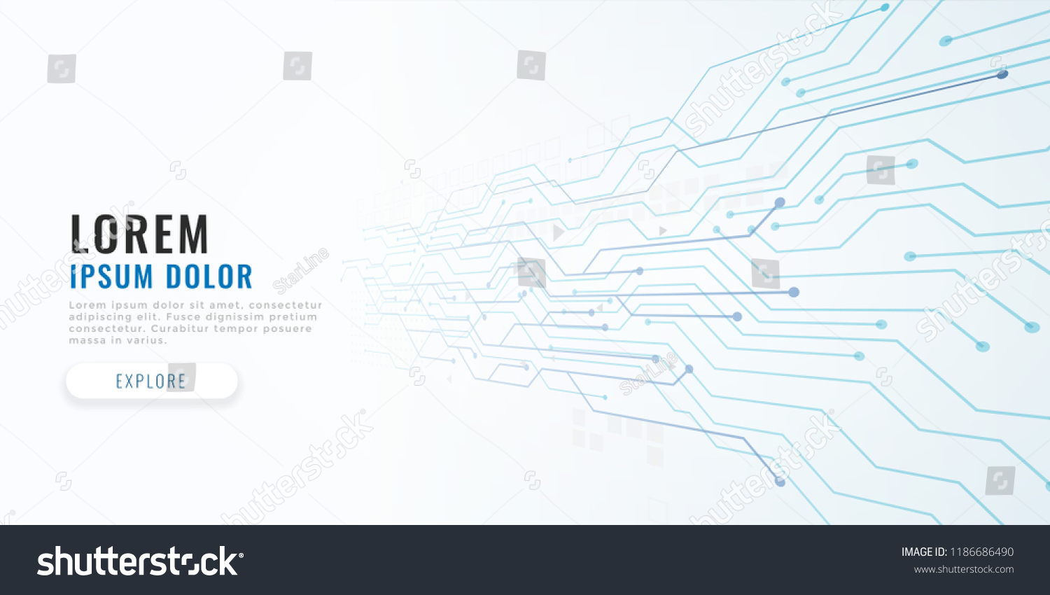 Technology Circuit Diagram Concept Background Stock Vector (Royalty ...